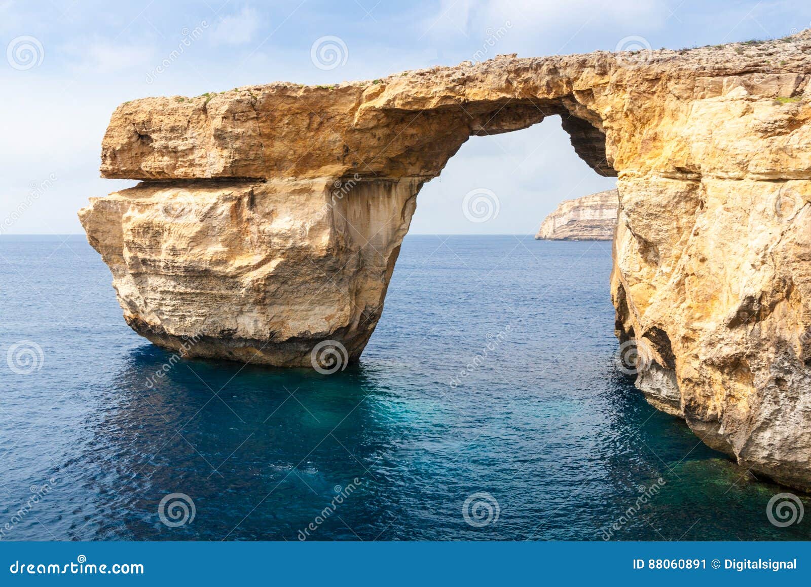 Azure Window in Malta before Collapse Stock Image - Image of island ...