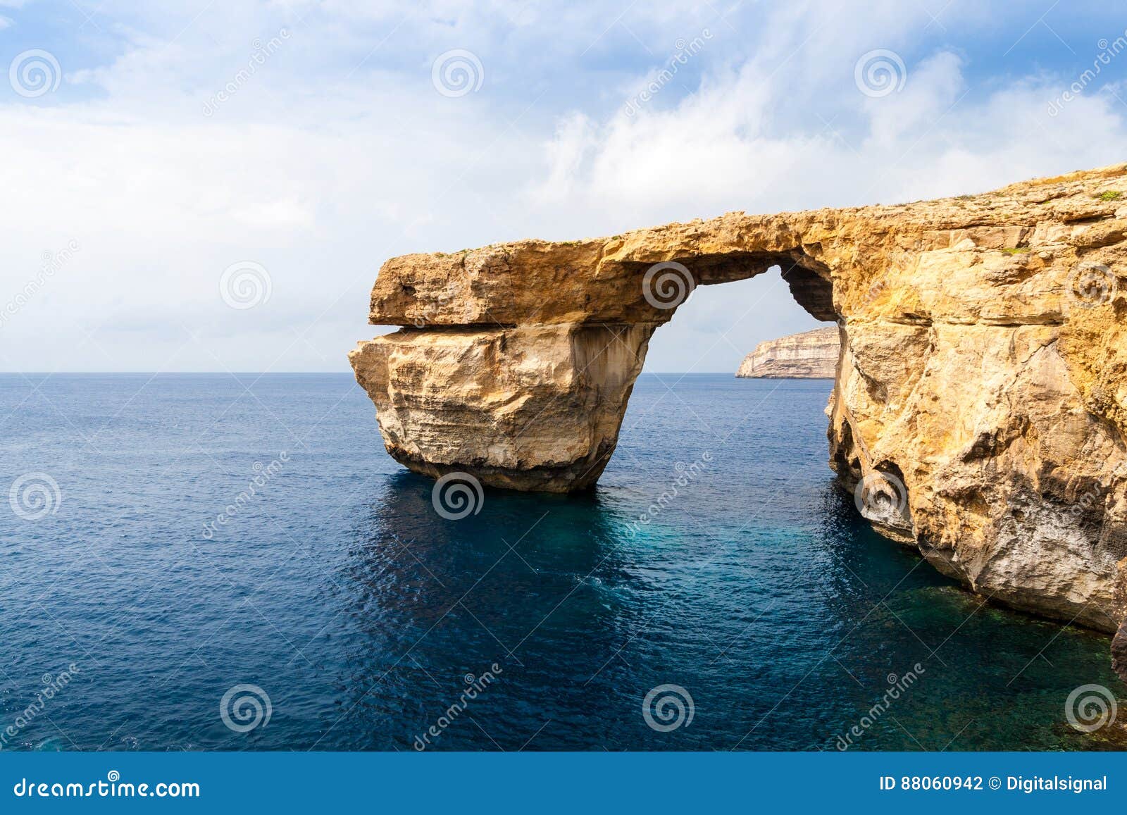 Azure Window in Malta before Collapse Stock Photo - Image of beautiful ...