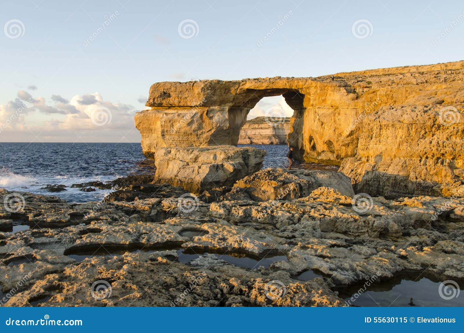 Azure Window, Malta stock image. Image of arch, gozo - 55630115