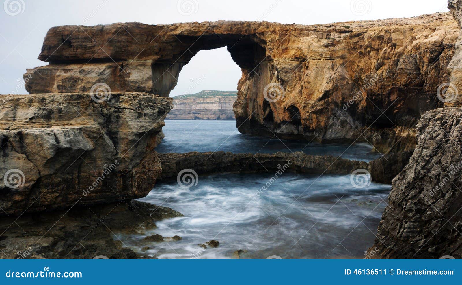Azure Window, Malta stock image. Image of azure, gozo - 46136511