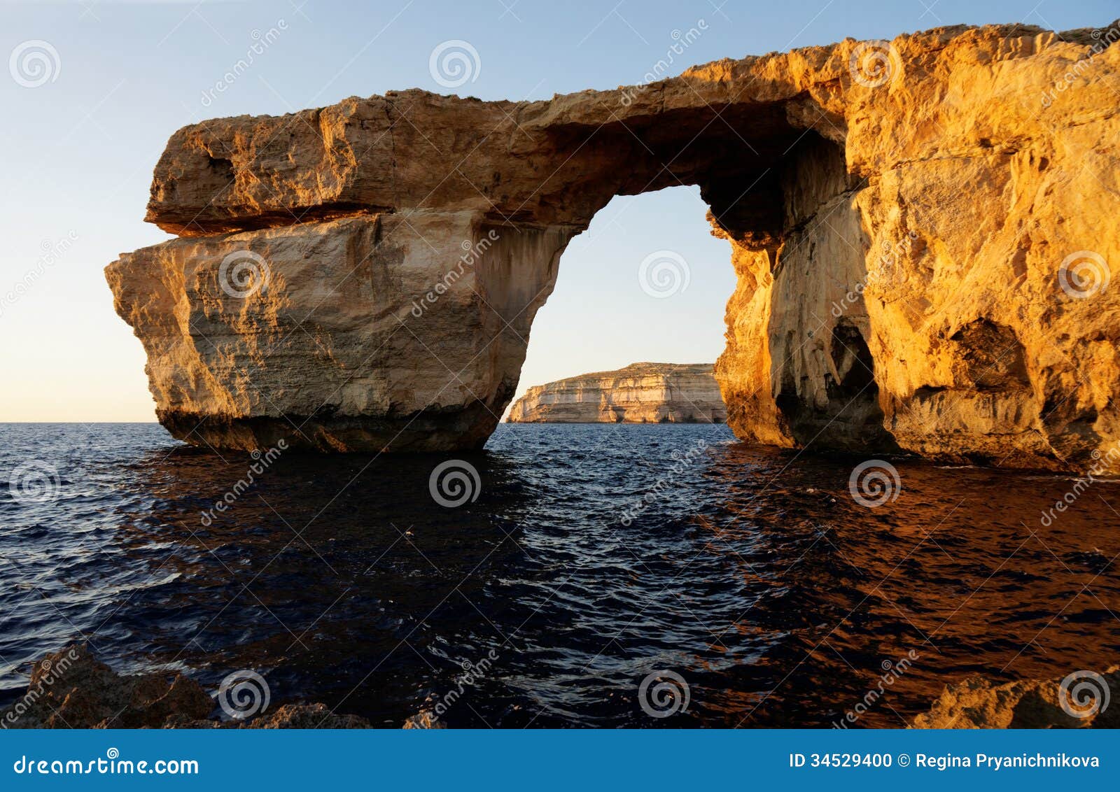 Azure Window - Rock Formation Over Sea Stock Photo - Image of outdoors ...