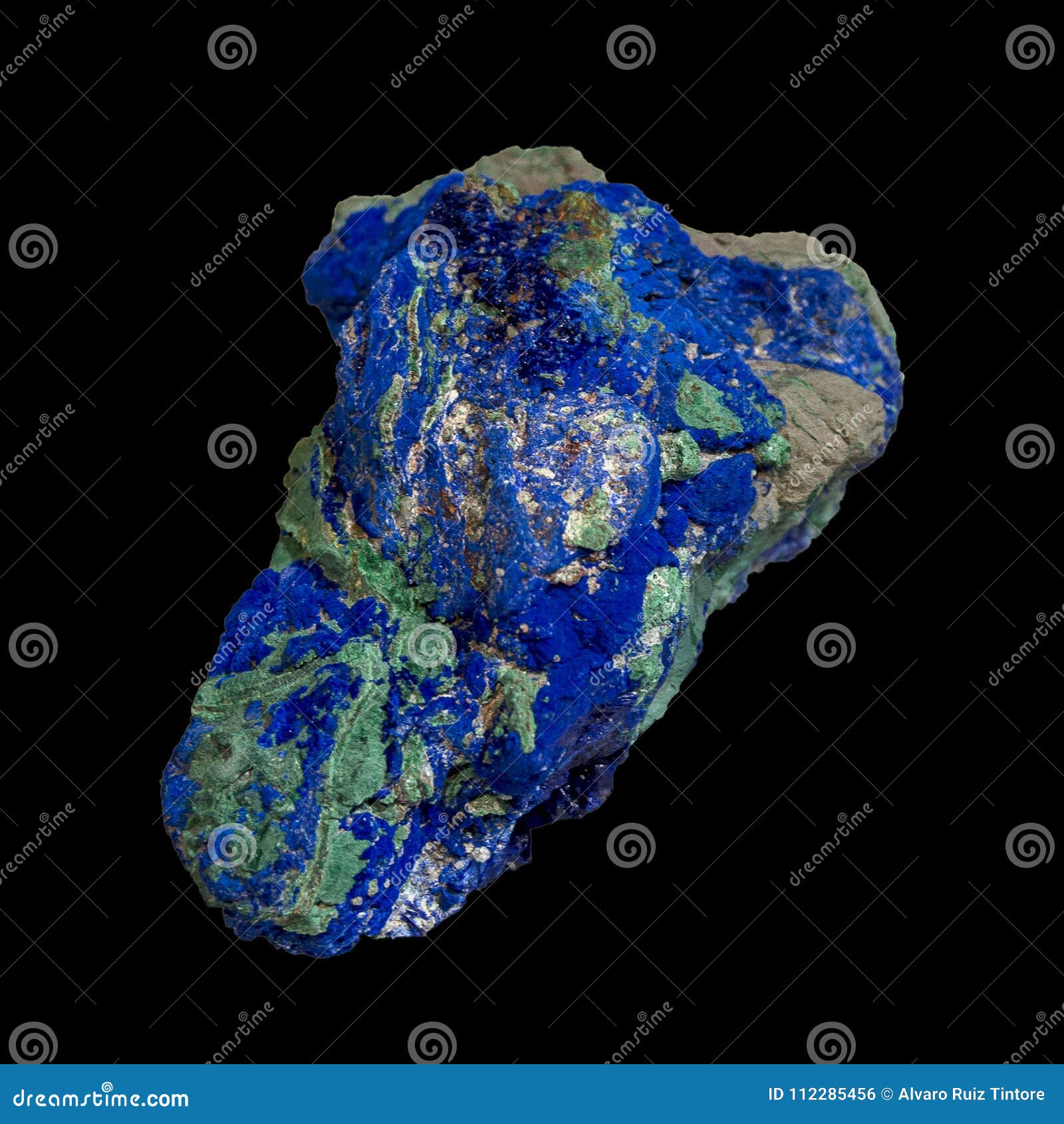 Azurite. stock photo. Image of geology, industry, azurite - 112285456