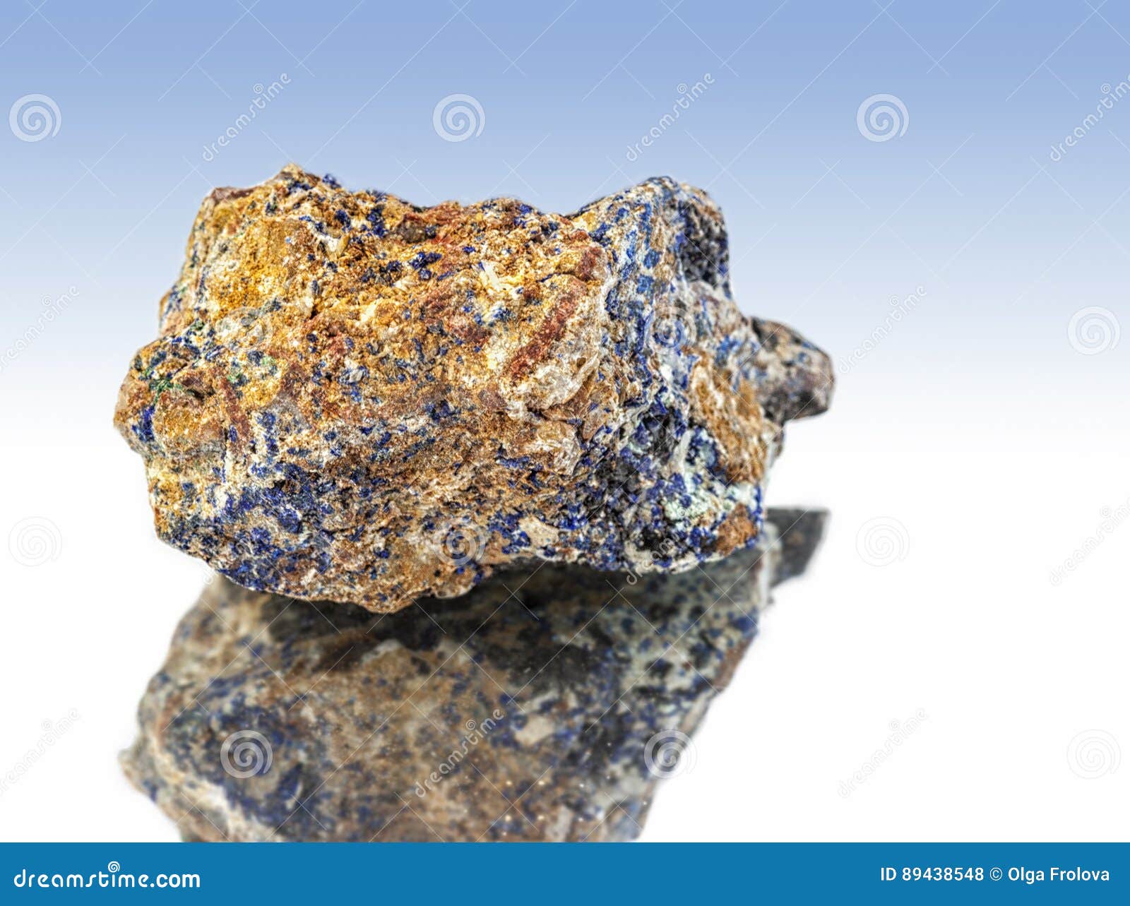 Azurite stock photo. Image of gradient, macro, isolated - 89438548