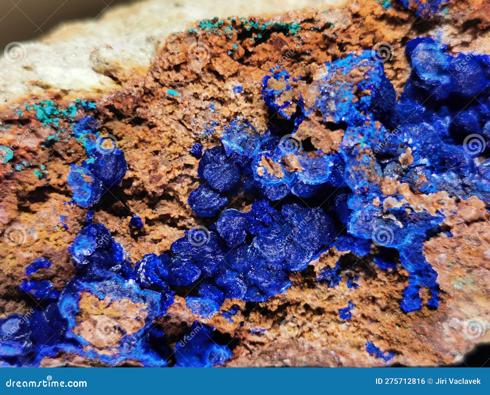 Azurite mineral texture stock photo. Image of isolated - 275712816