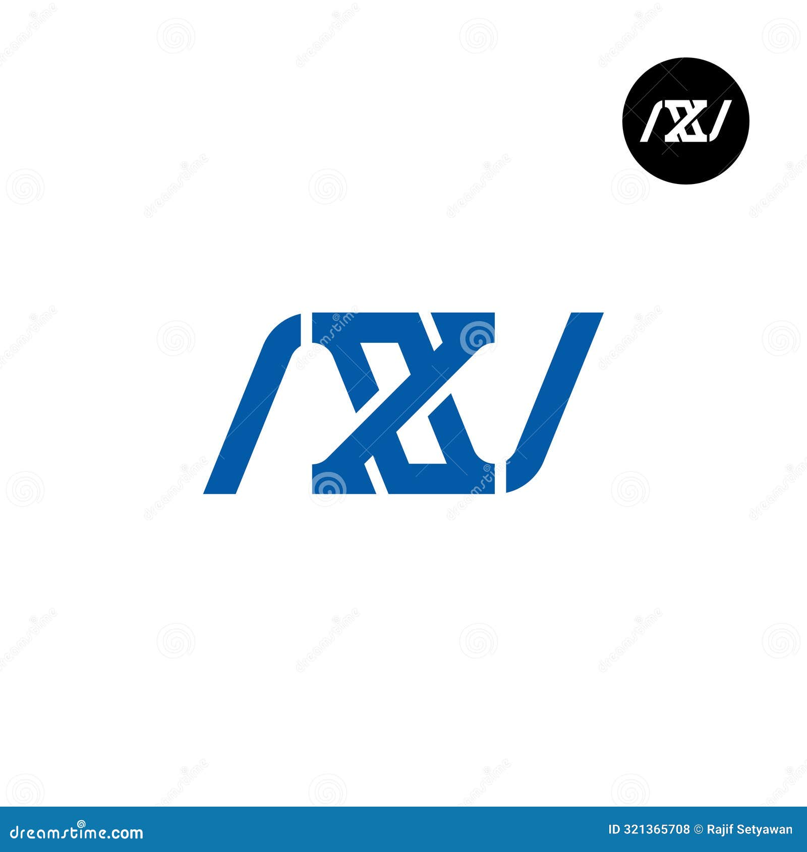 AZV Logo Letter Monogram Design Stock Vector - Illustration of ...
