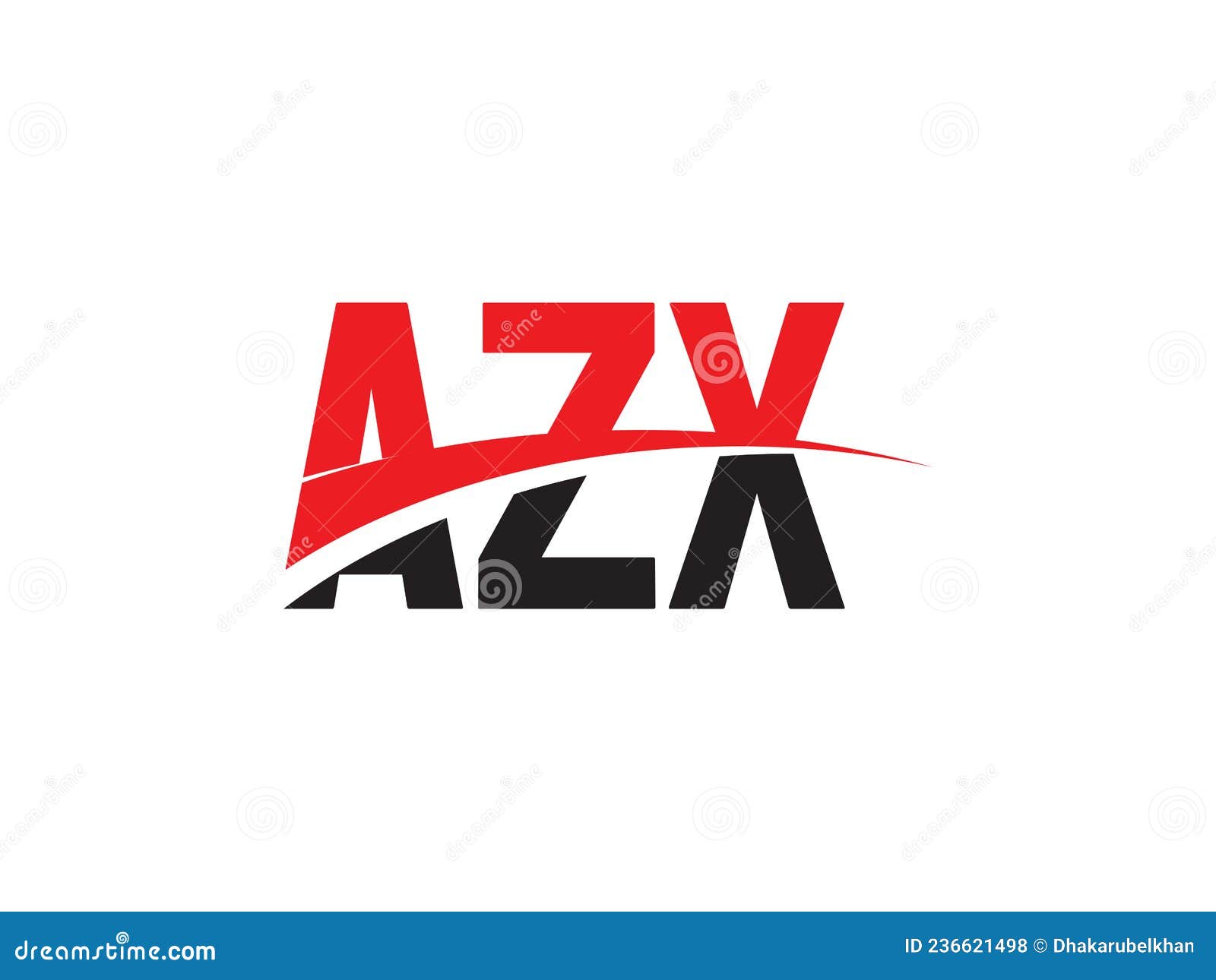 AZX Letter Initial Logo Design Vector Illustration Stock Vector ...