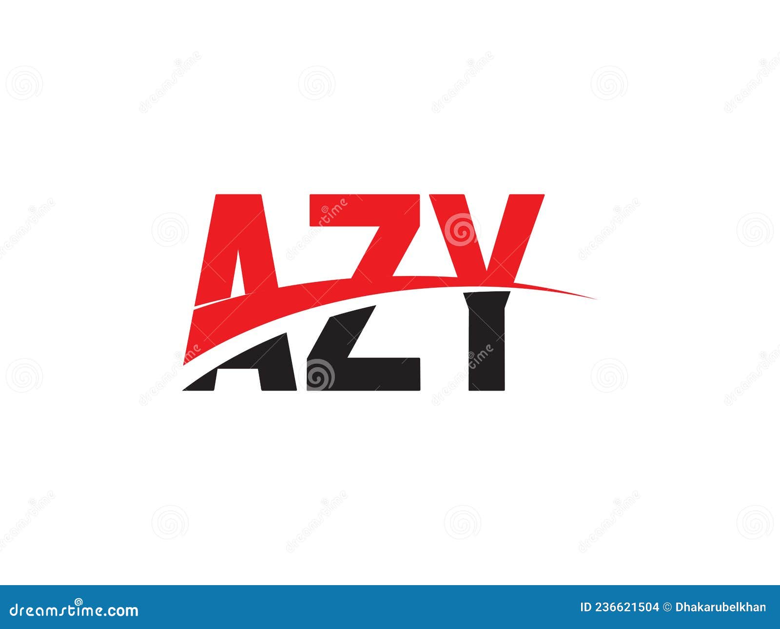 AZY Letter Initial Logo Design Vector Illustration Stock Vector ...