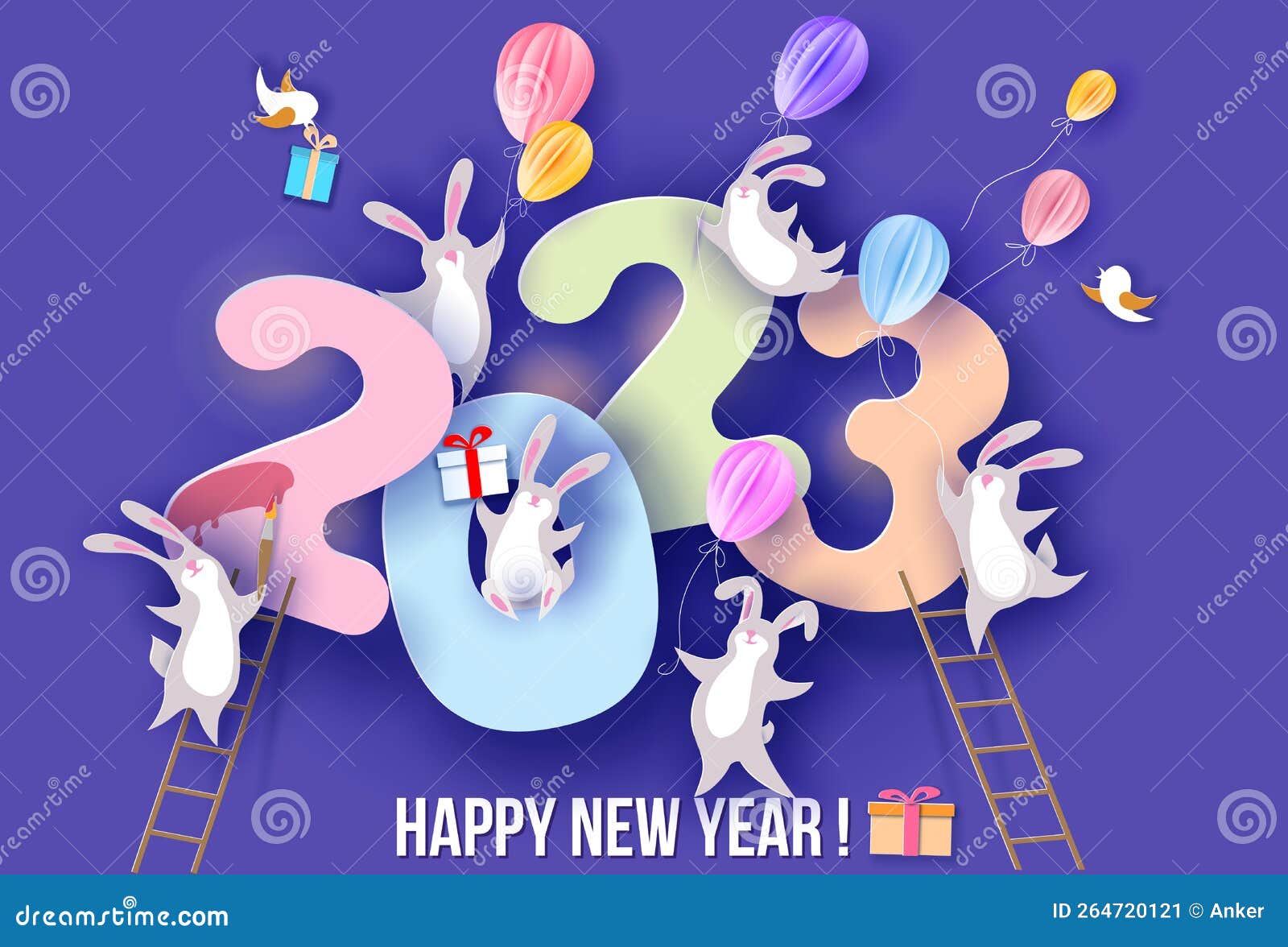 2023 Año Nuevo Chino Lindo Cartel De Navidad Ilustración del Vector ... 2023 Año Nuevo Chino Lindo Cartel De Navidad Ilustración del Vector ...