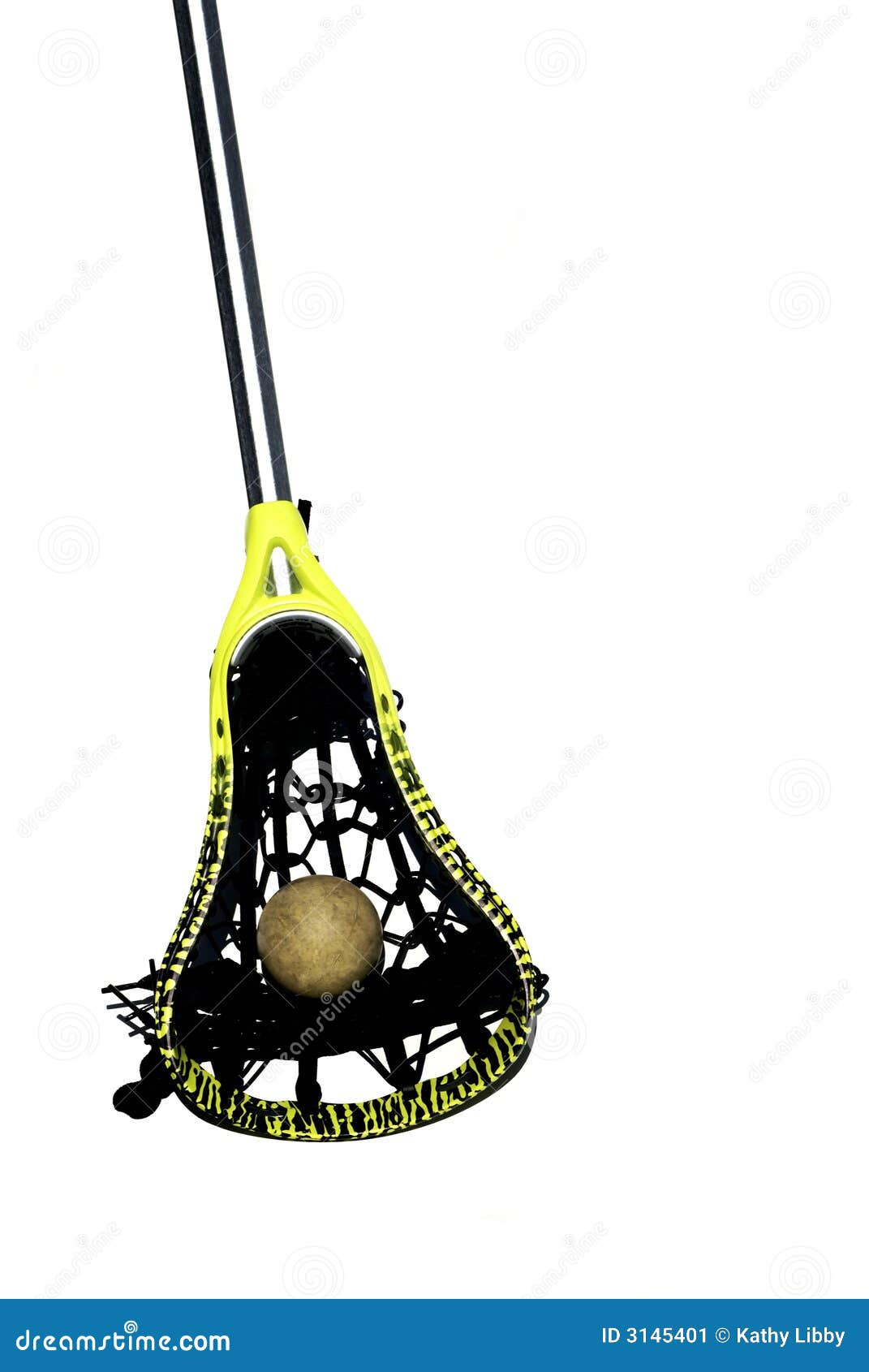 Bâton et bille de Lacrosse image stock. Image du noir - 3145401