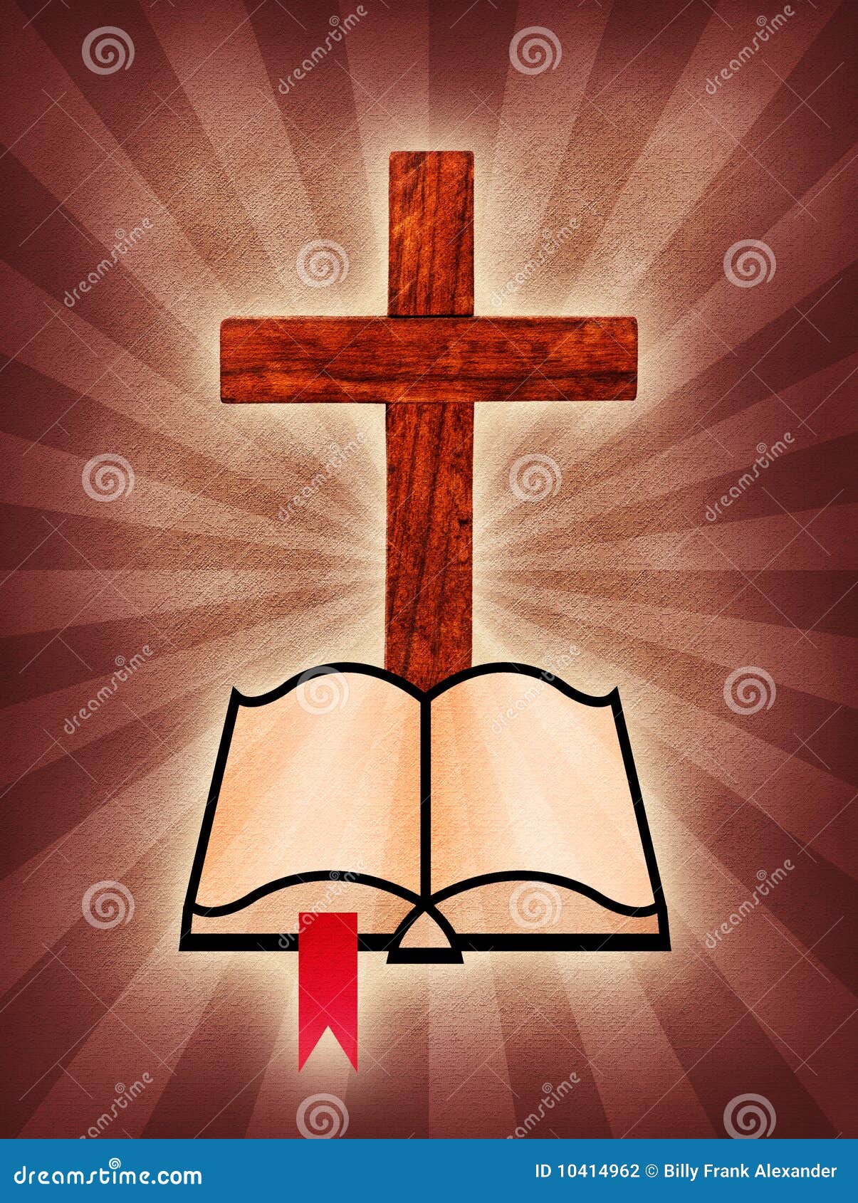 A Bíblia Transversal E Santamente Ilustração Stock - Ilustração de ...