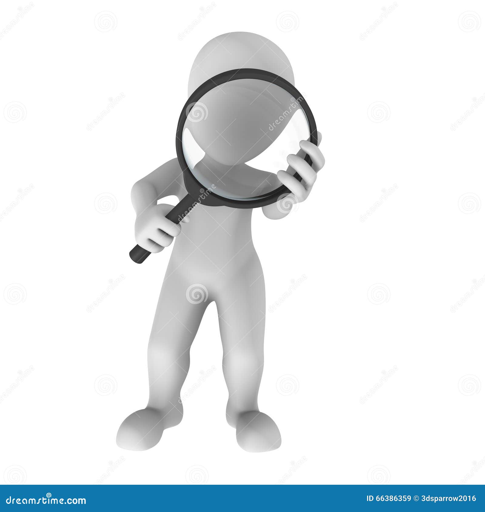 Búsqueda con la lupa stock de ilustración. Ilustración de cristal ...