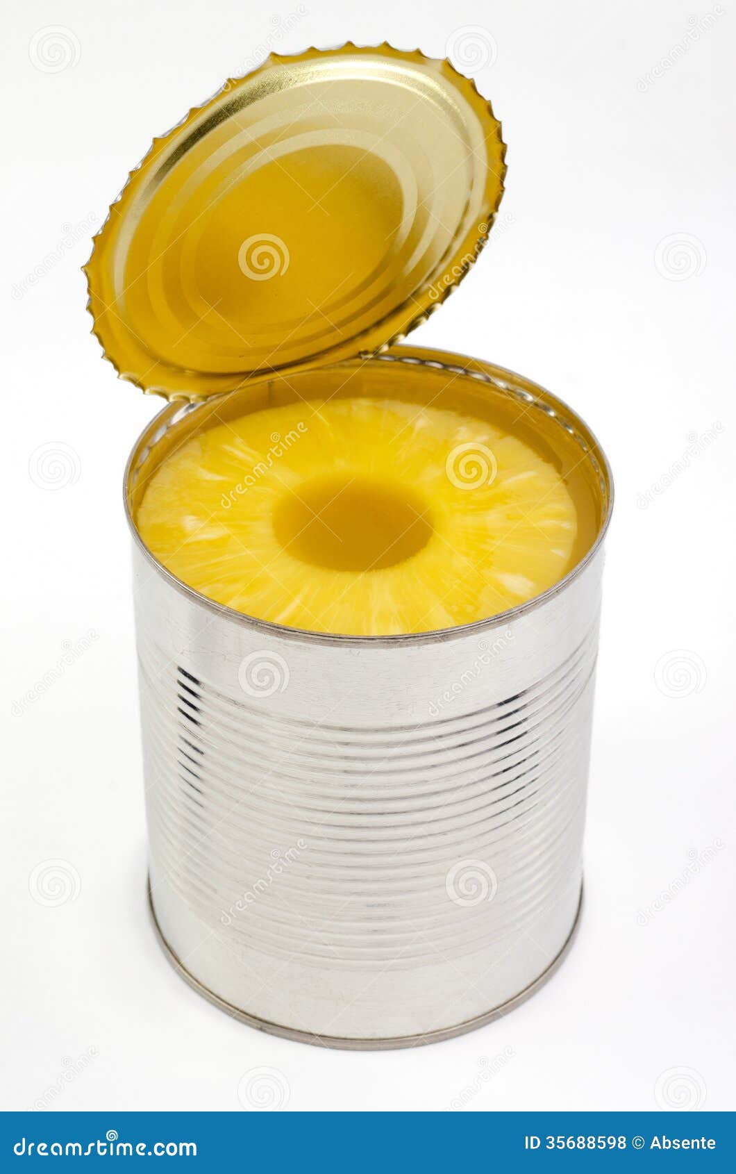 In Büchsen Konservierte Ananas Stockfoto - Bild von konserven ...