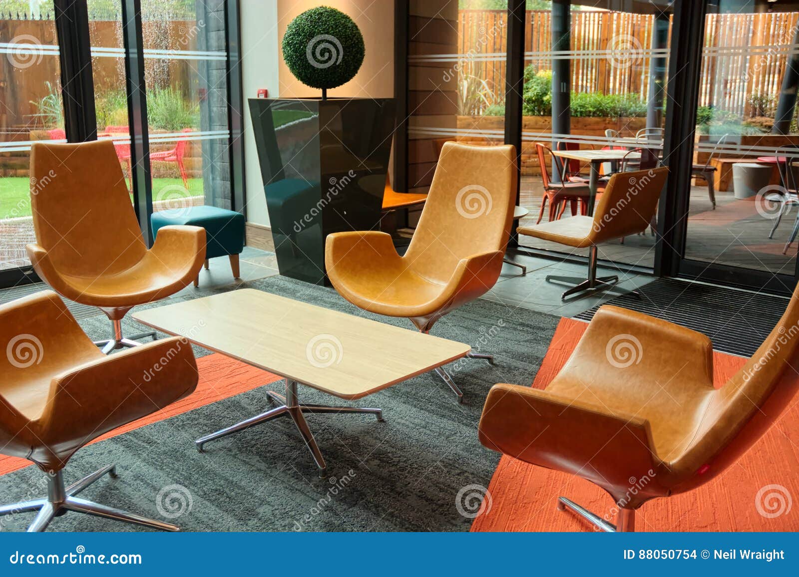 Büro-Aufenthaltsraum-Innenraum Stockfoto - Bild von luxus, grau: 88050754