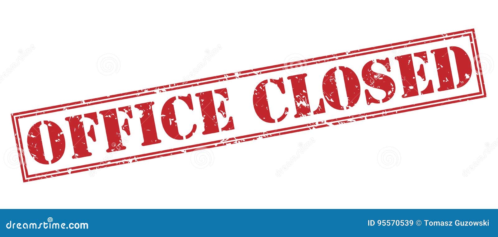 Büro geschlossener Stempel stock abbildung. Illustration von ikone ...