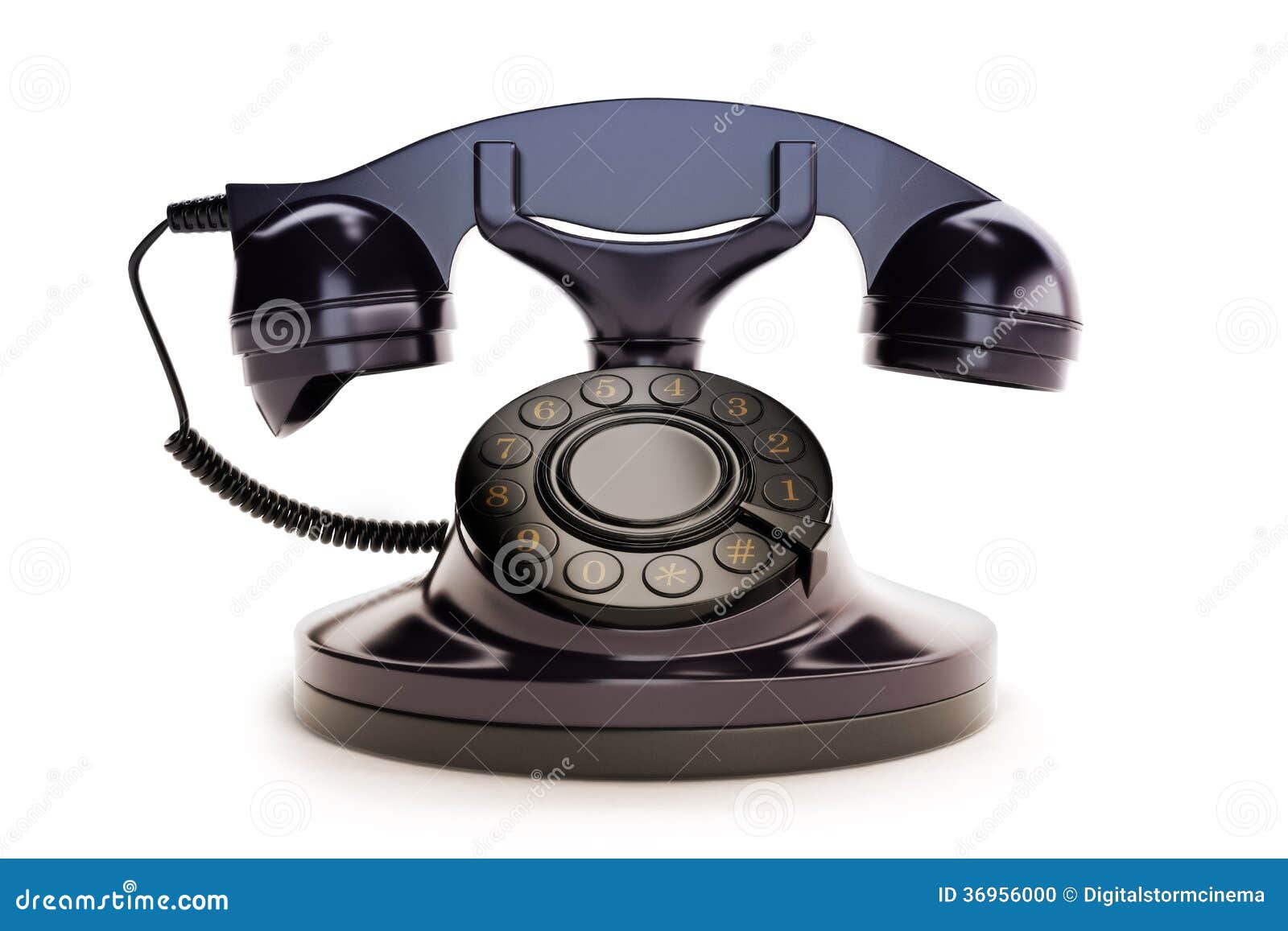 Büro-Retro- Telefon stockfoto. Bild von überholt, nachricht - 36956000