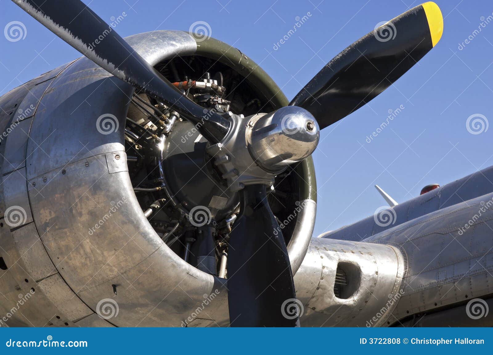 B-17 bomber engine stock photo. Image of military, combat - 3722808