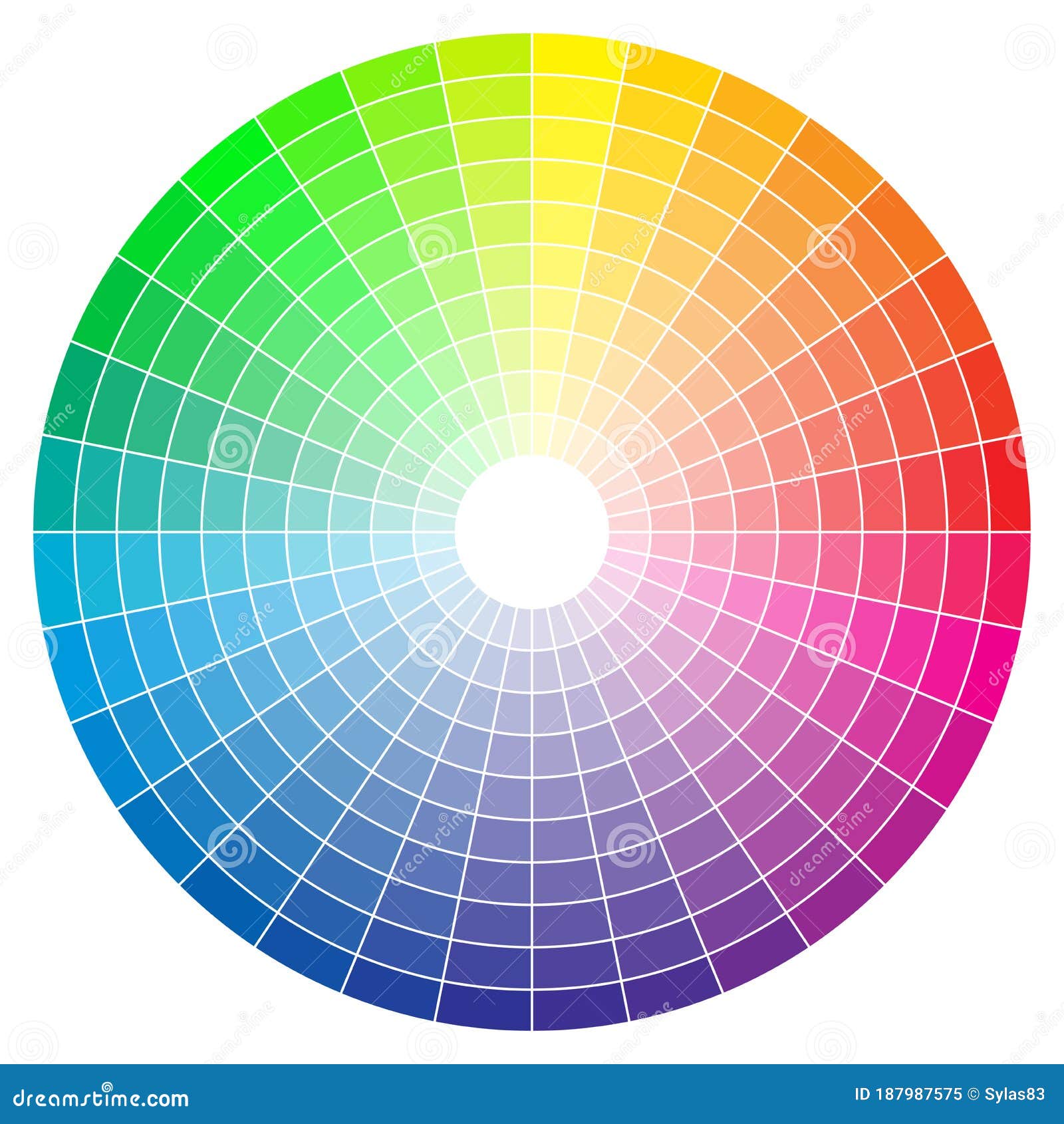 Color Spectrum Abstract Wheel, Colorful Diagram Background. Color Wheel ...