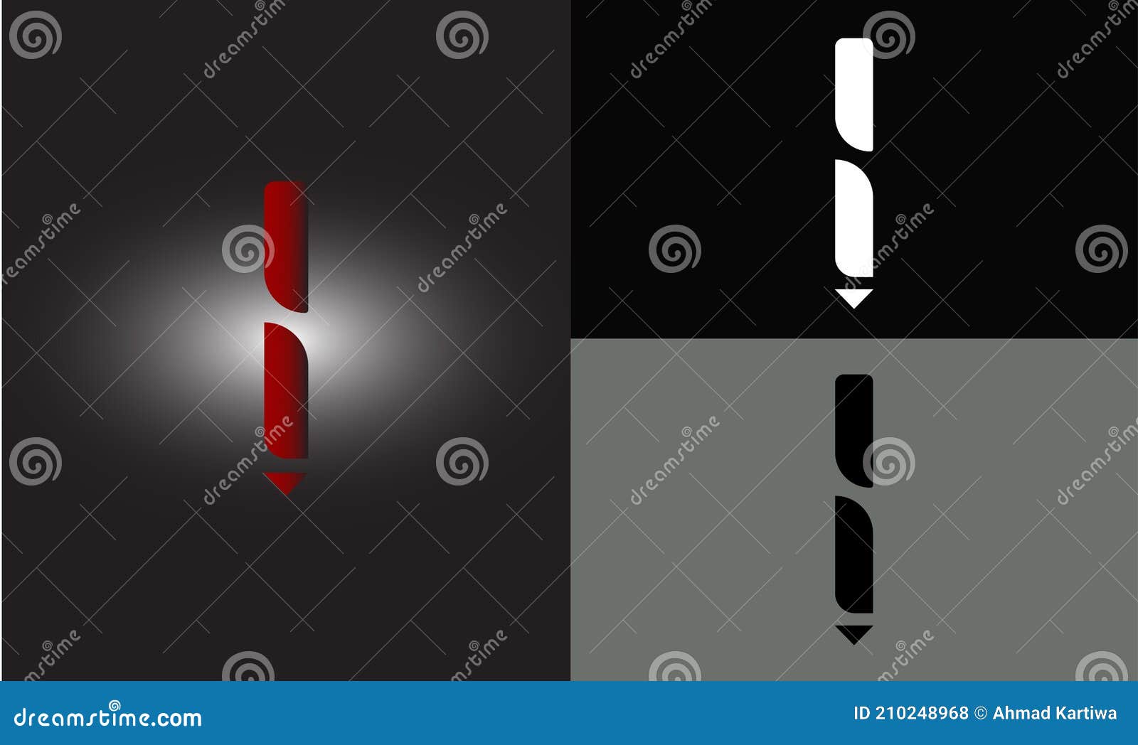 Grafic Vector of Abstract Letter I Logo Design. Creative,Premium ...