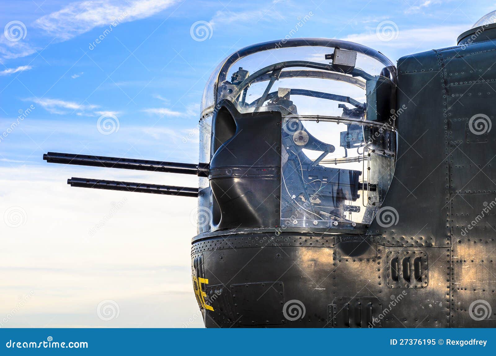 B-24 front guns stock image. Image of wwii, skies, airport - 27376195