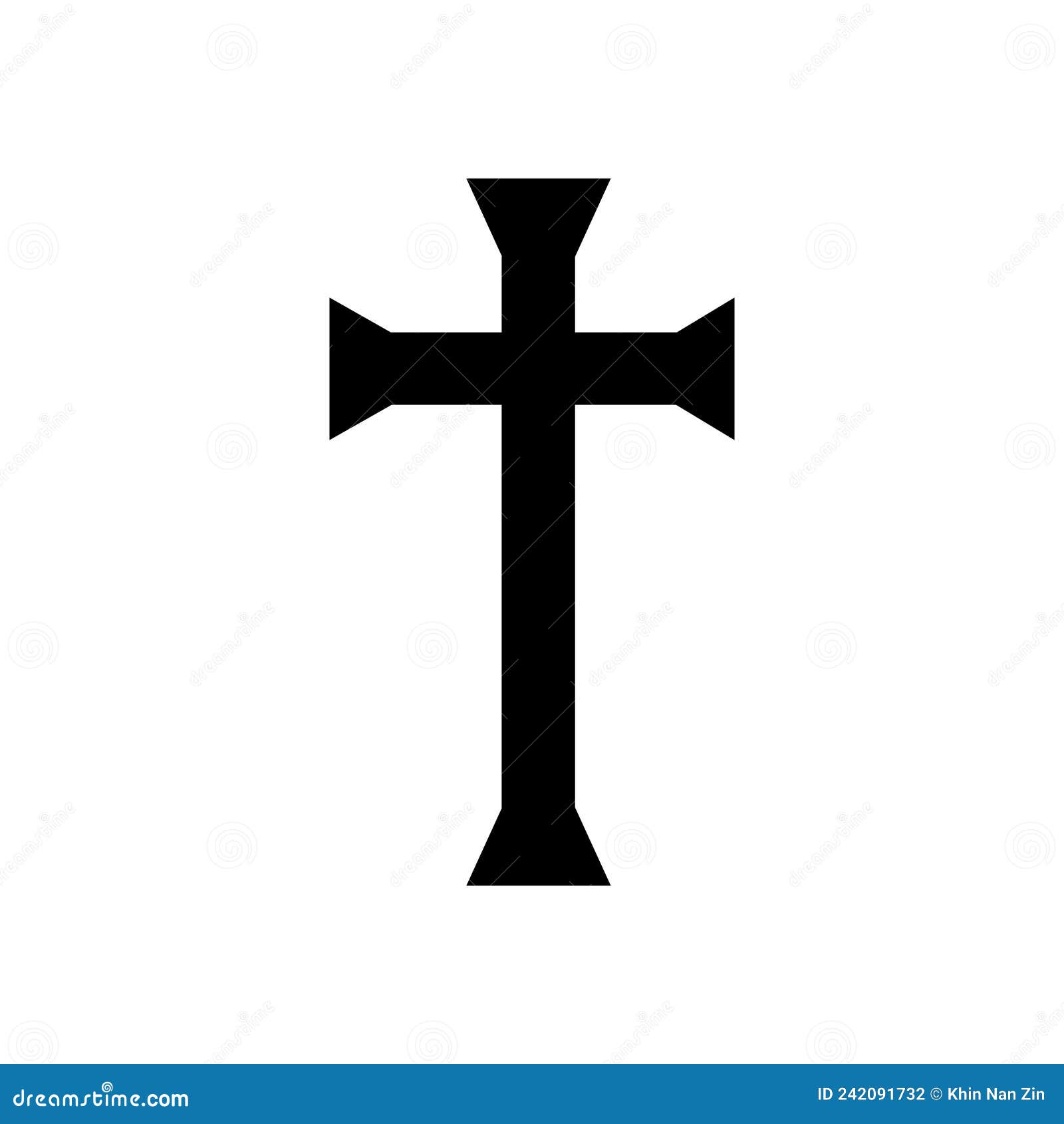 Christian Cross. Jesus Christ Crucifix, Different Shapes Of Crosses ...