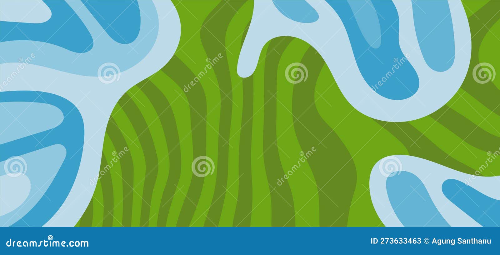 Mosaic of Blob Shapes on Wavy Lines Texture Background. Abstract ...