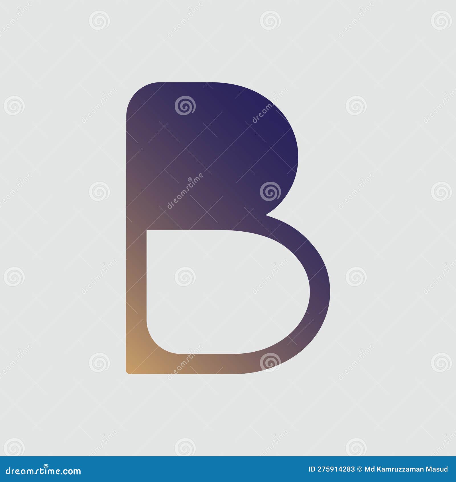 Gradient Color Letter B Text T-shirt Vector Design on White Background ...
