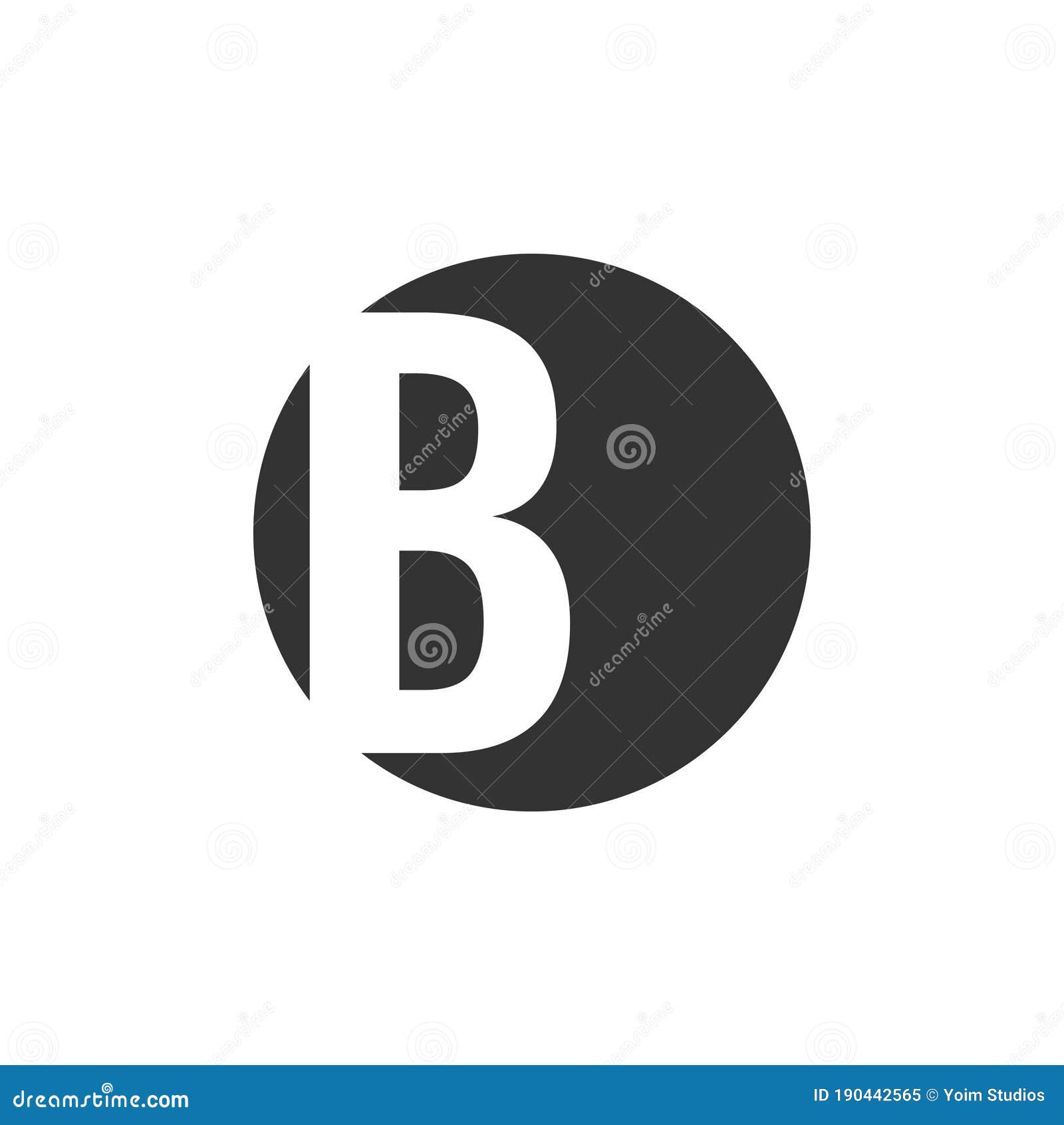 B Alphabet Vector Design Template Illustration Stock Vector ...