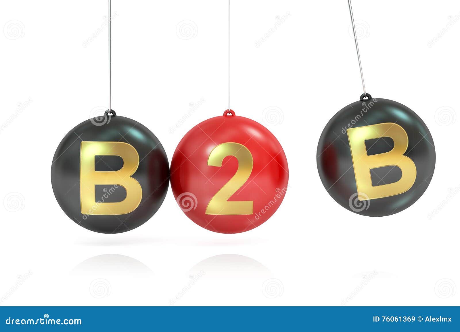 B2B concept, 3D rendering stock illustration. Illustration of balls ...