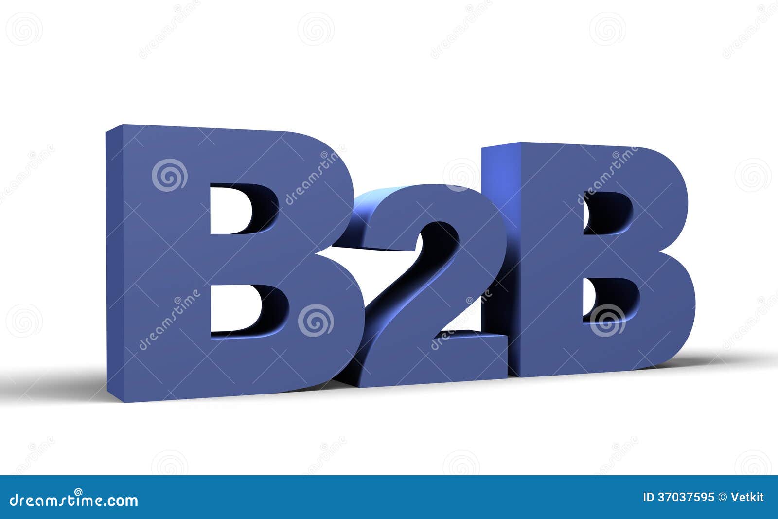 B2B 3d render stock illustration. Illustration of abstract - 37037595