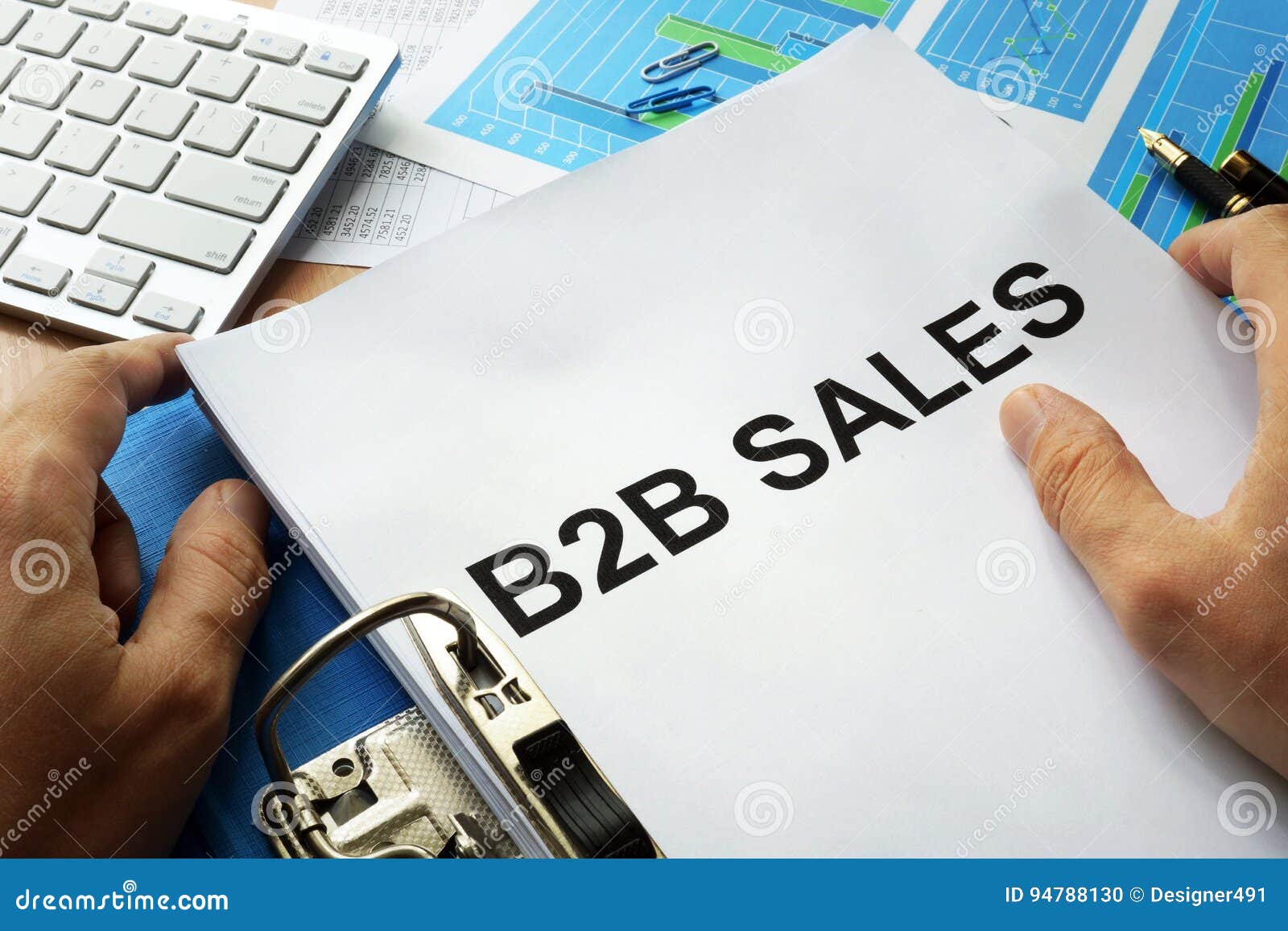 B2B sales. stock photo. Image of sales, financial, corporate - 94788130