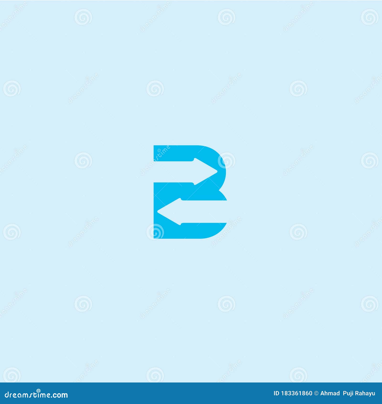 B for Barter Logo Design Template Stock Vector - Illustration of ...