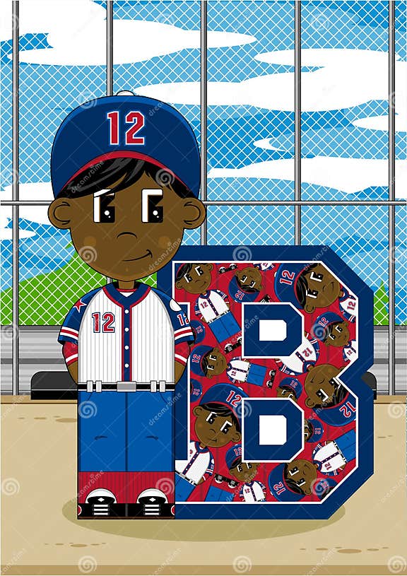 B is for Baseball stock vector. Illustration of sport - 94443118