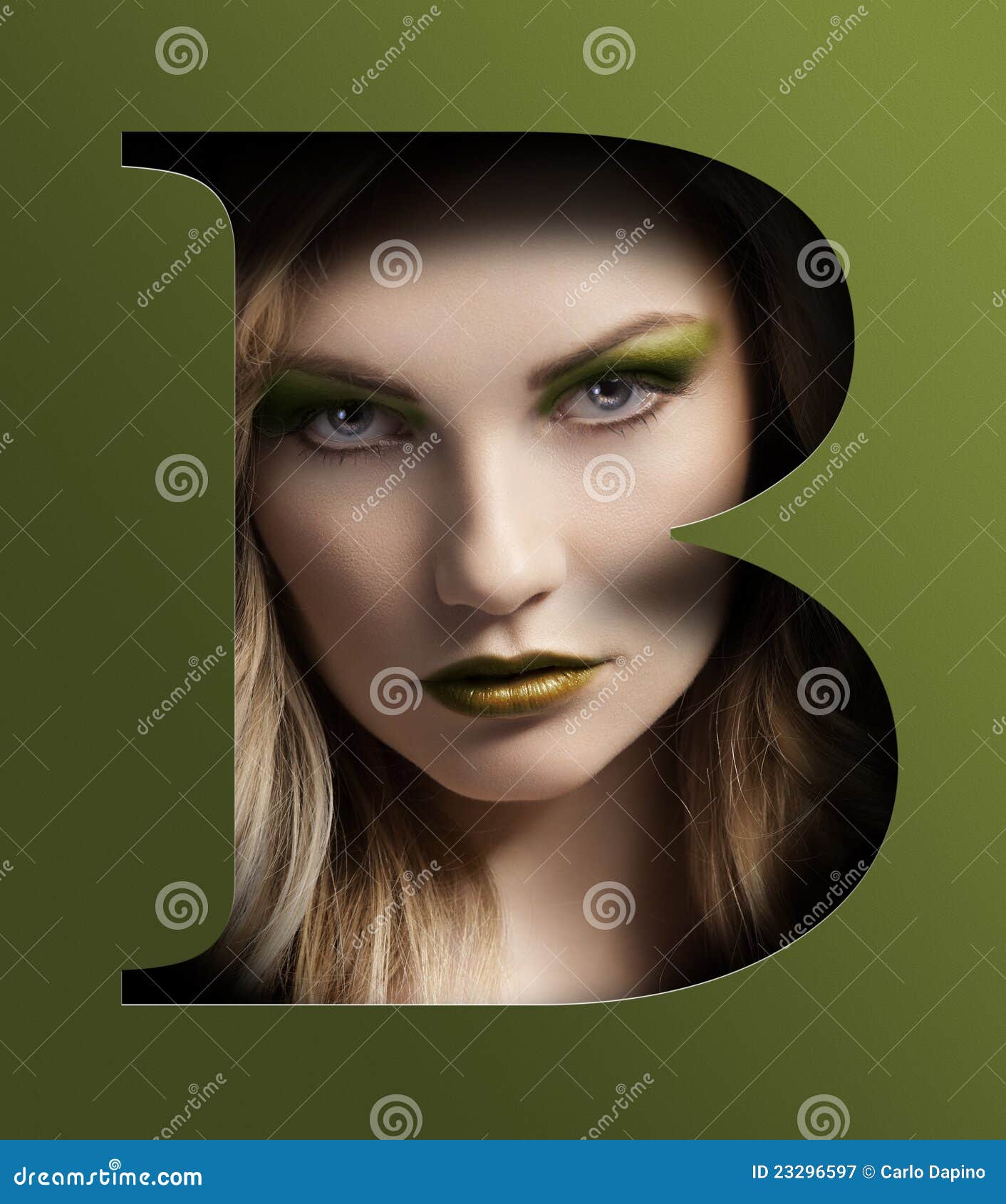 B of beauty stock image. Image of makeup, portrait, looking - 23296597