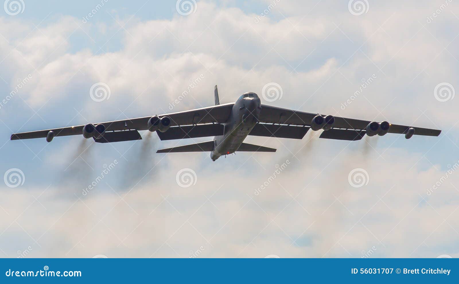 B52 bomber stock image. Image of bomber, usaf, nuclear - 56031707