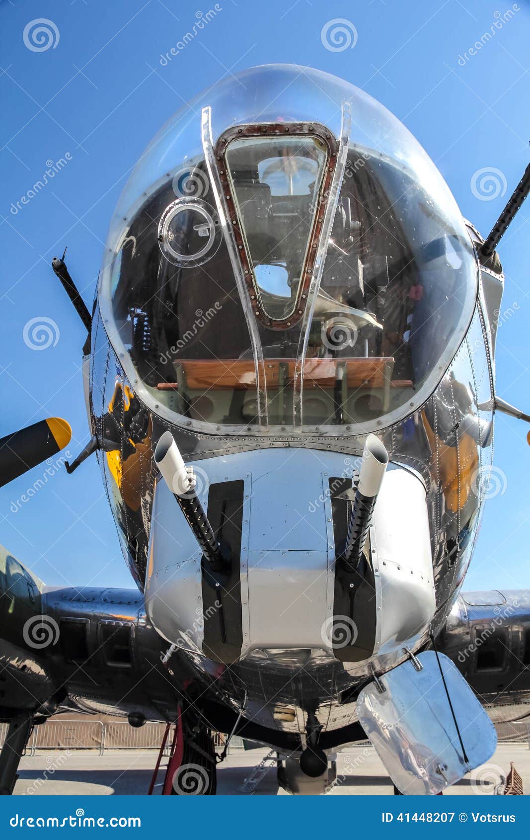 B-17 Bomber Frontal stock image. Image of aviation, germany - 41448207