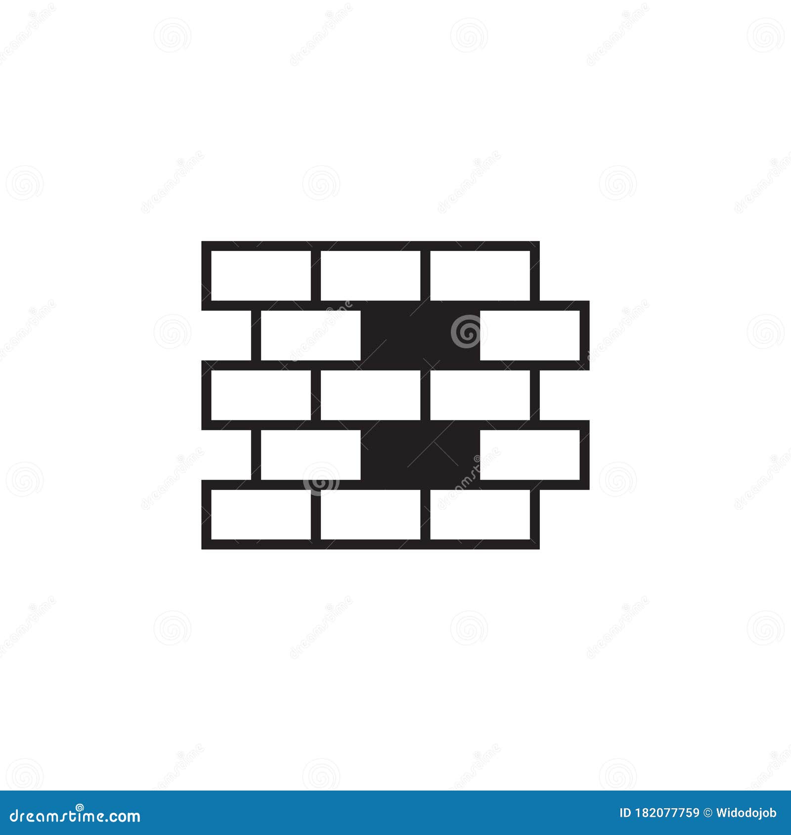 B Brick Letter Lines Logo Design Concept Stock Vector - Illustration of ...