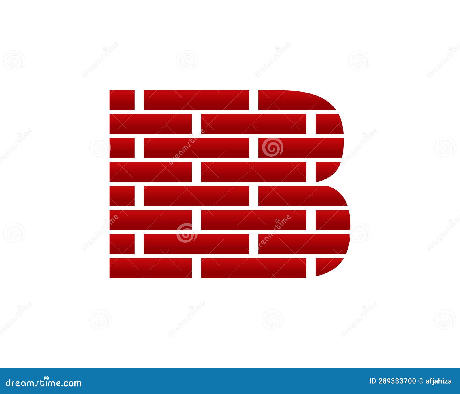 B brick logo template stock illustration. Illustration of line - 289333700