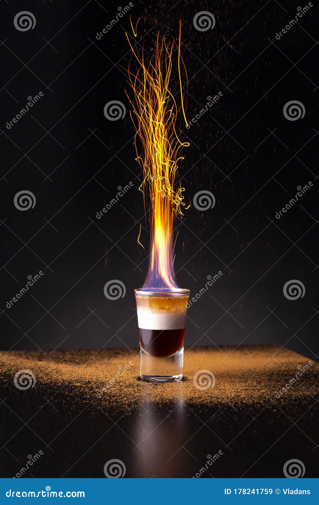 B-52 burning cocktail stock image. Image of happy, cocktail - 178241759