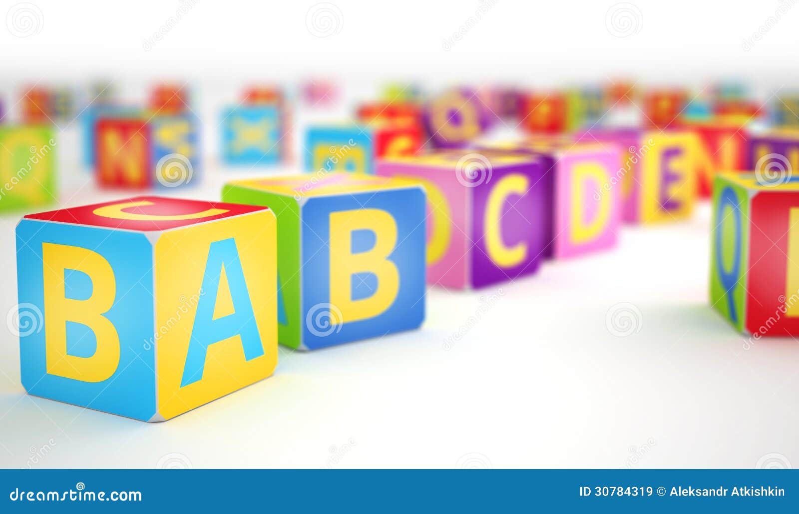 A,B,C cubes in row stock illustration. Illustration of letter - 30784319