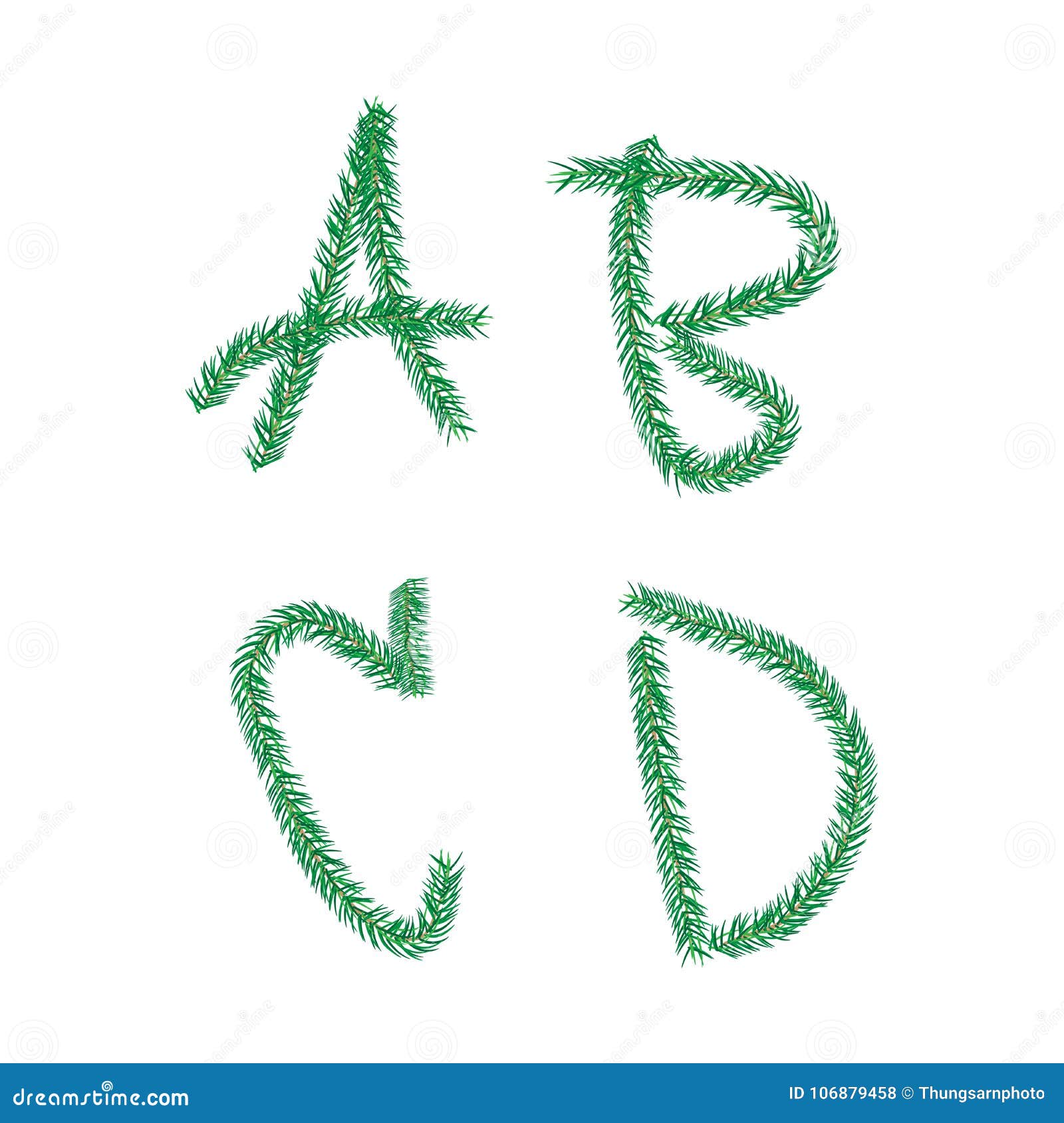 Abcd stock vector. Illustration of alphabet, beautiful - 106879458