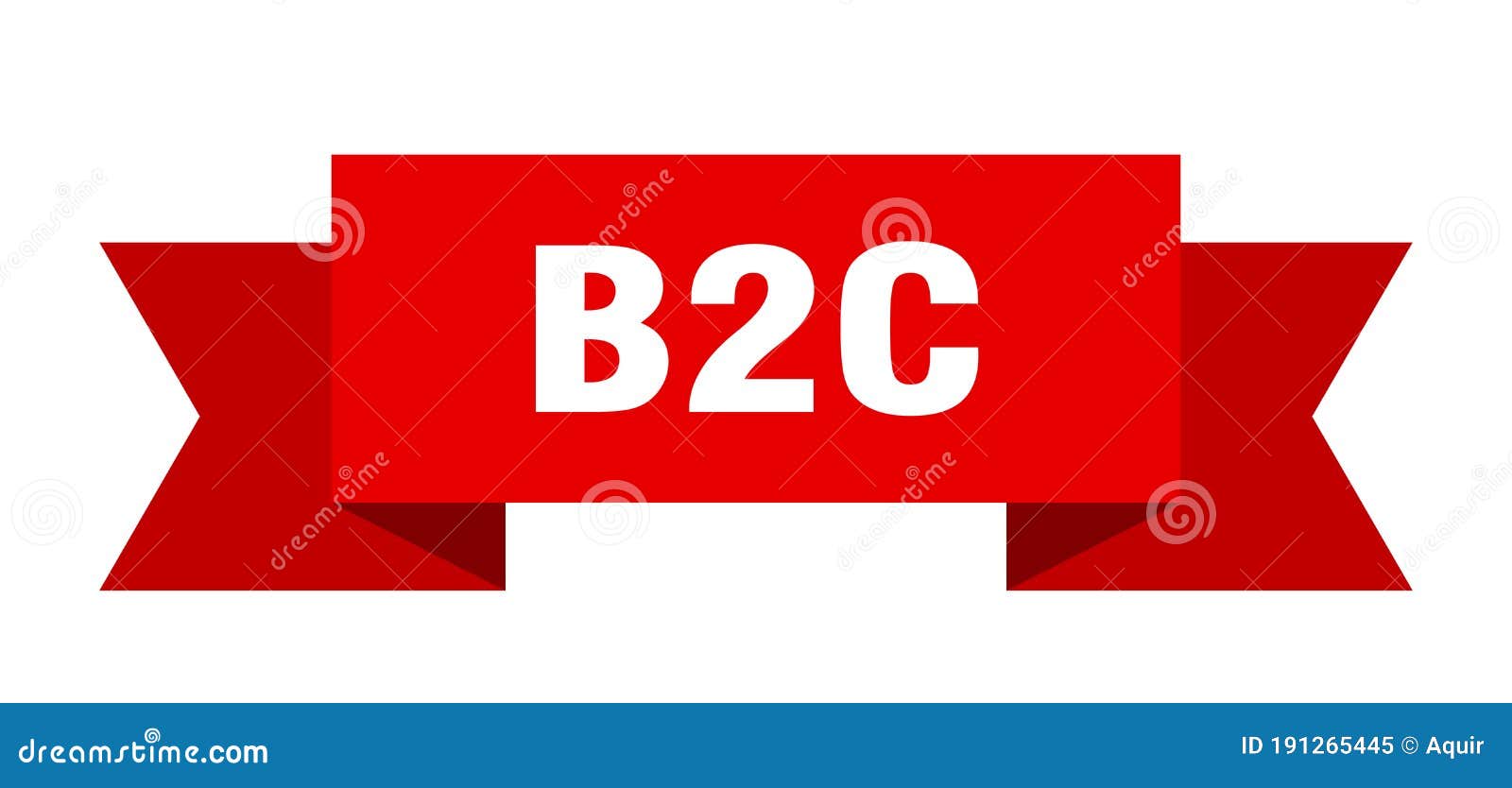 B2c ribbon. stock vector. Illustration of insignia, graphic - 191265445