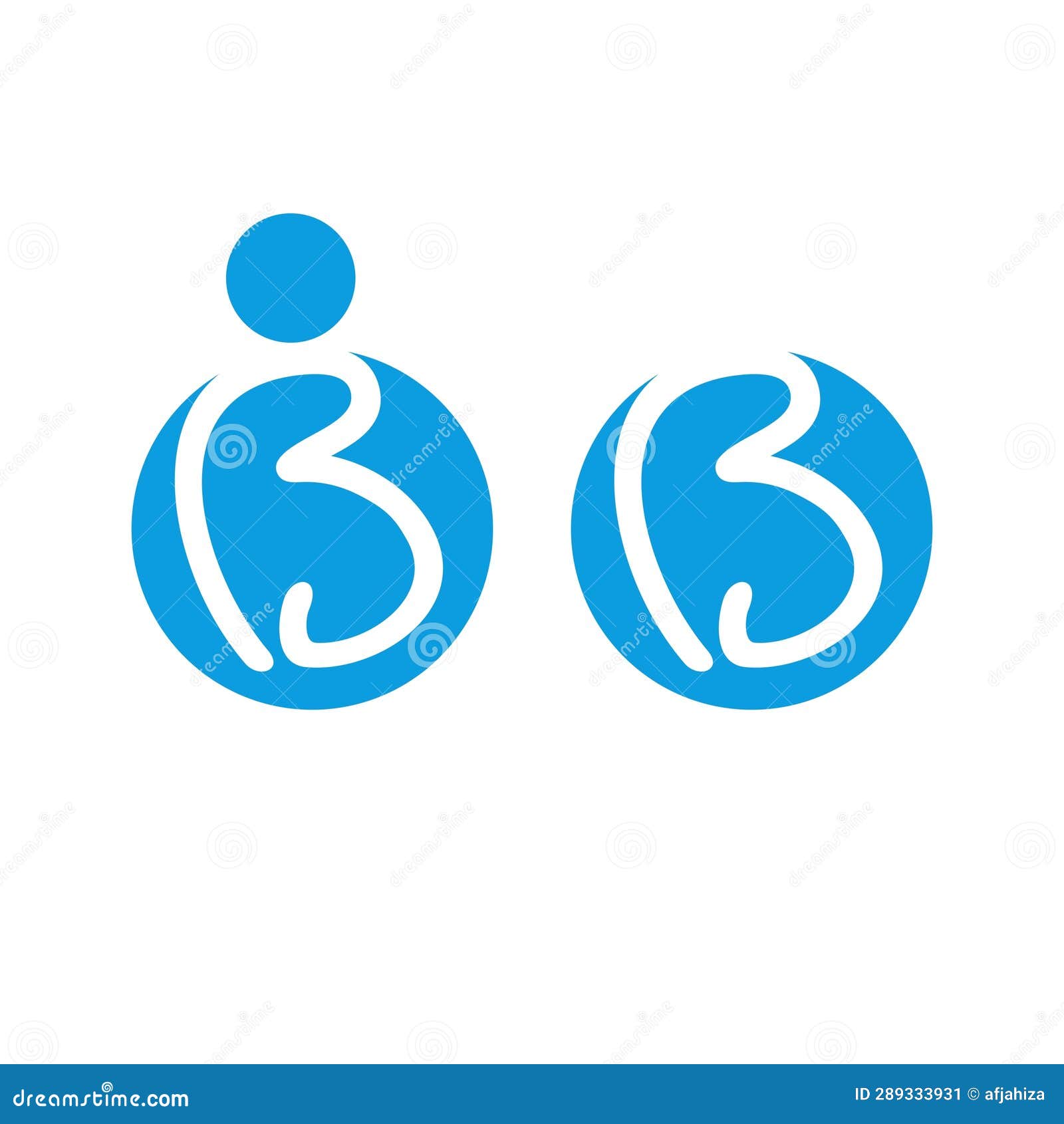 B Circle Logo 3 Icon Template Stock Vector - Illustration of label ...