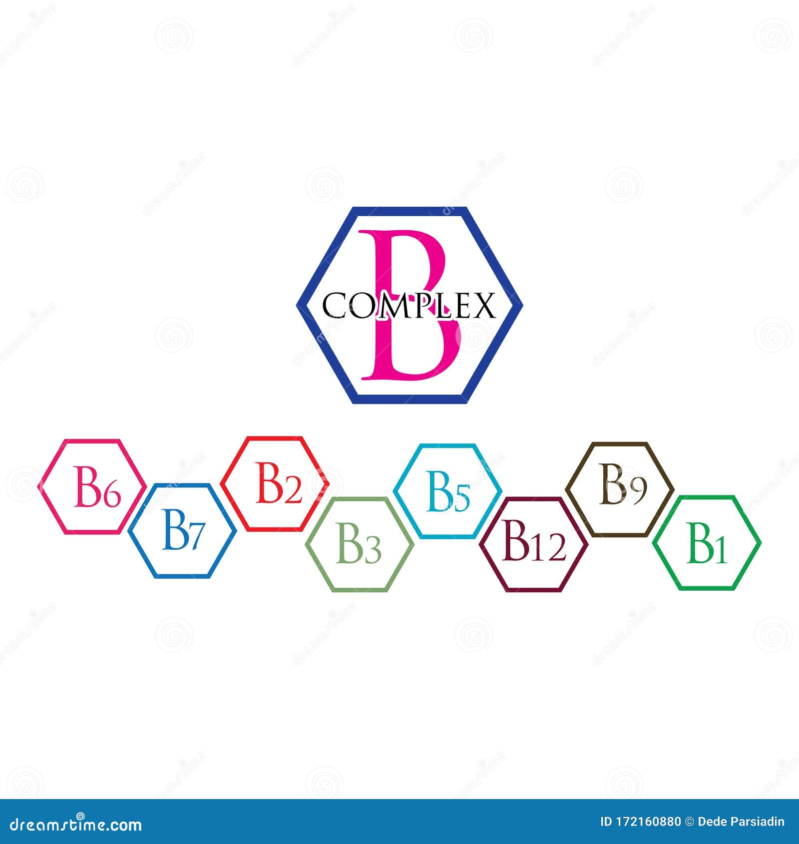 B Complex Vector Icon Illustration Design Template Stock Vector ...