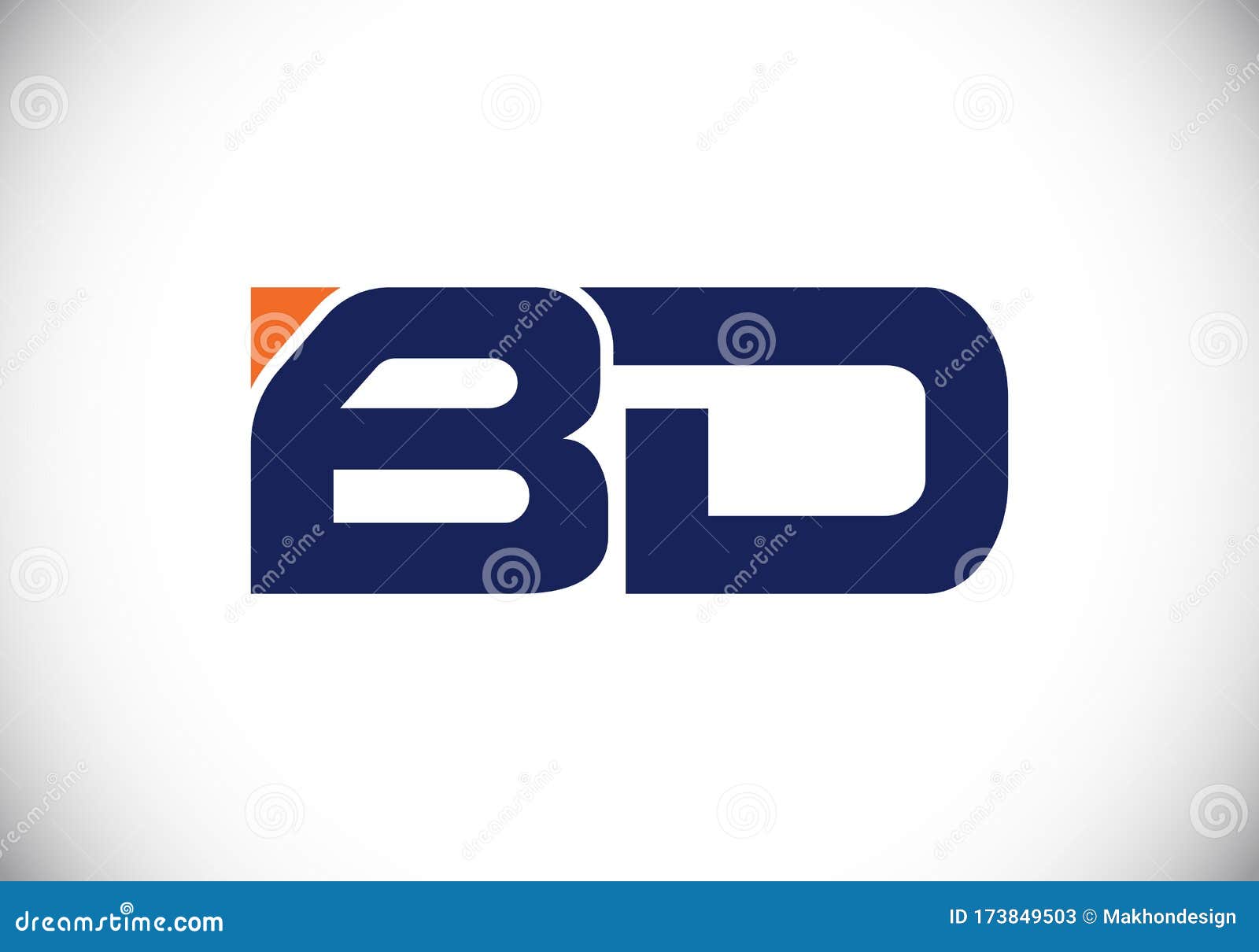 B D Initial Letter Logo Design, Creative Modern Letters Vector Icon ...