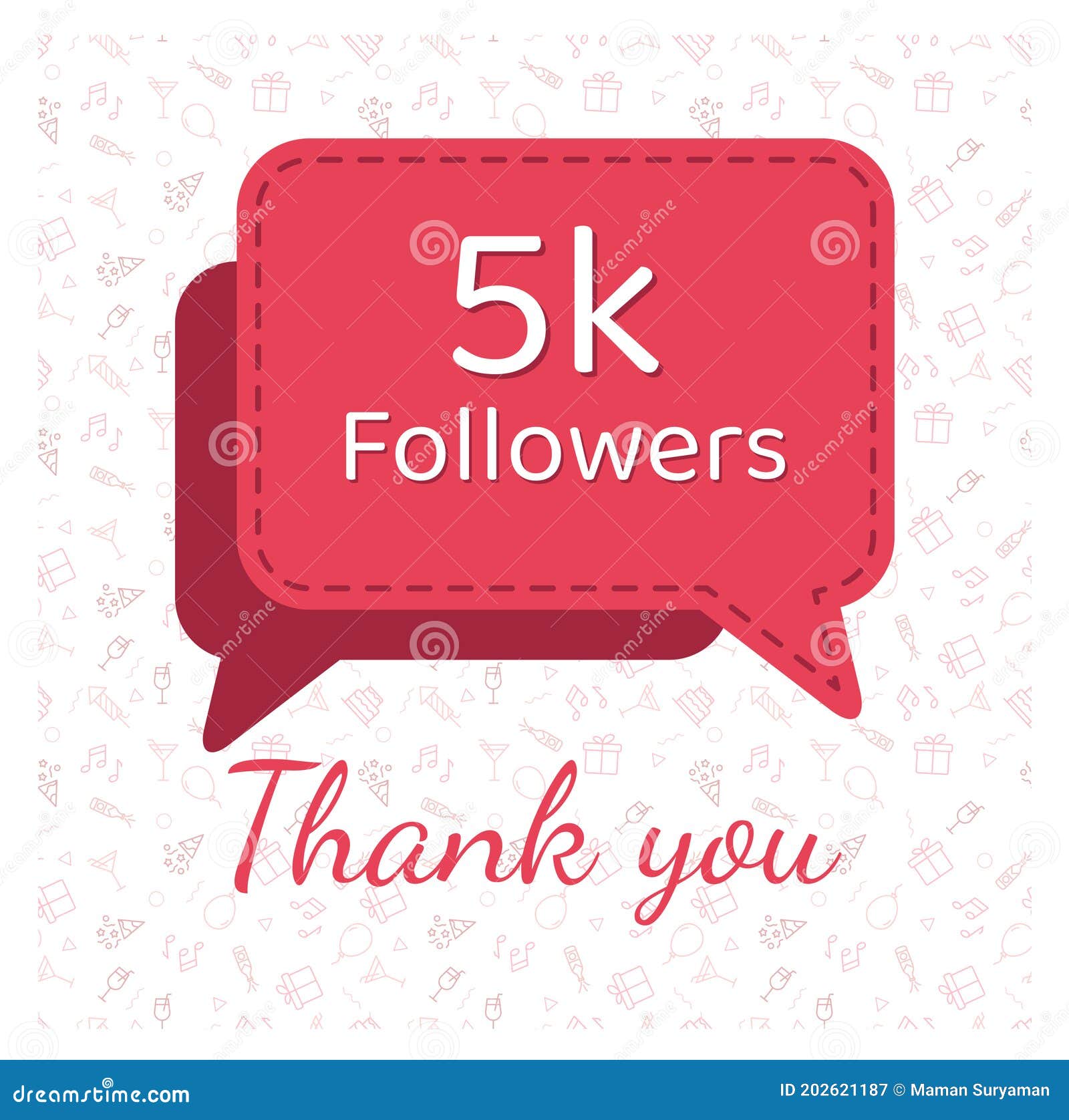 Follower 5k stock vector. Illustration of public, story - 202621187