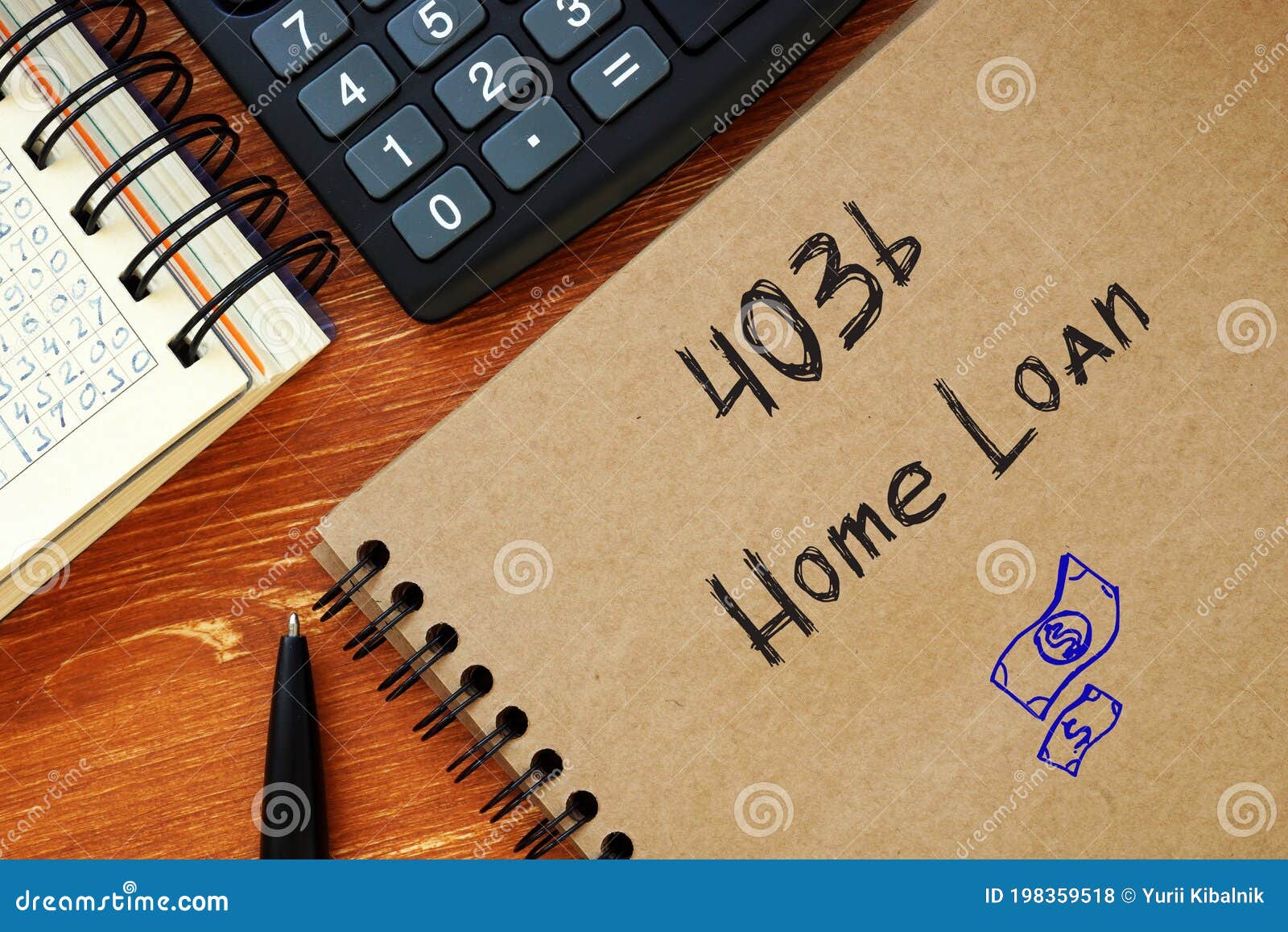 403b Home Loan Sign on the Page Stock Photo - Image of advertising ...