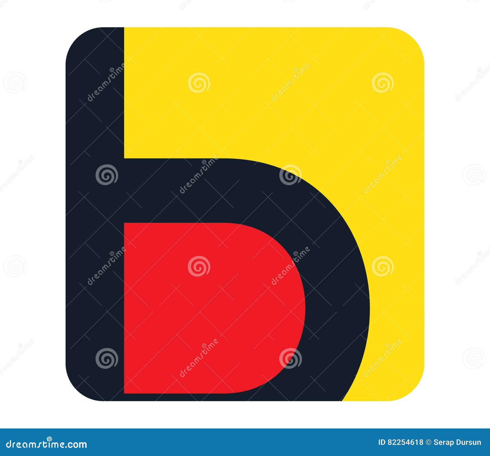 B Icon Design stock illustration. Illustration of concept - 82254618