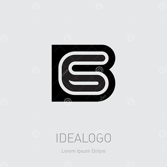 B and 6 Initial Logo. B6 Initial Monogram Logotype. 6B - Design Element ...