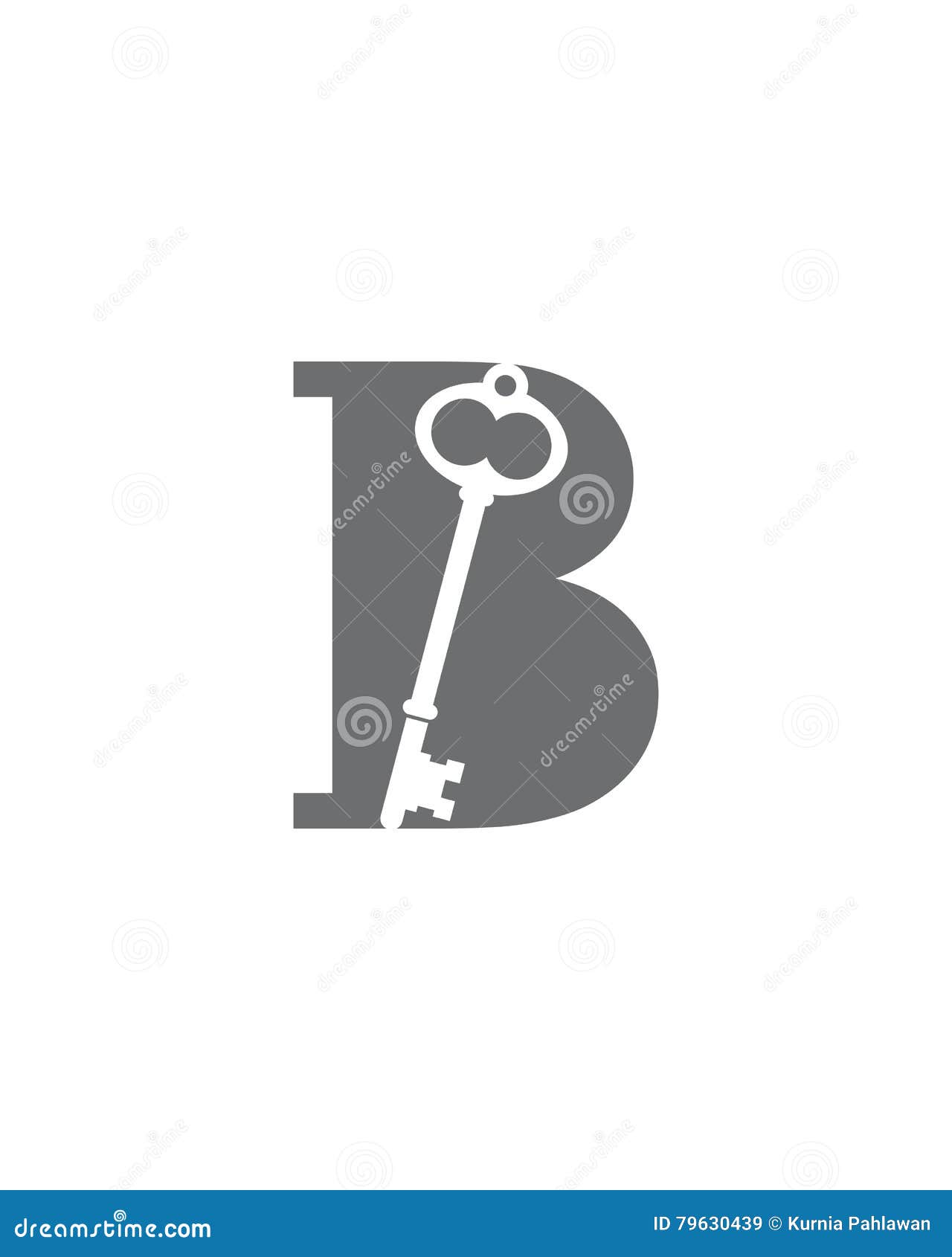 B Key stock vector. Illustration of logo, editable, home - 79630439