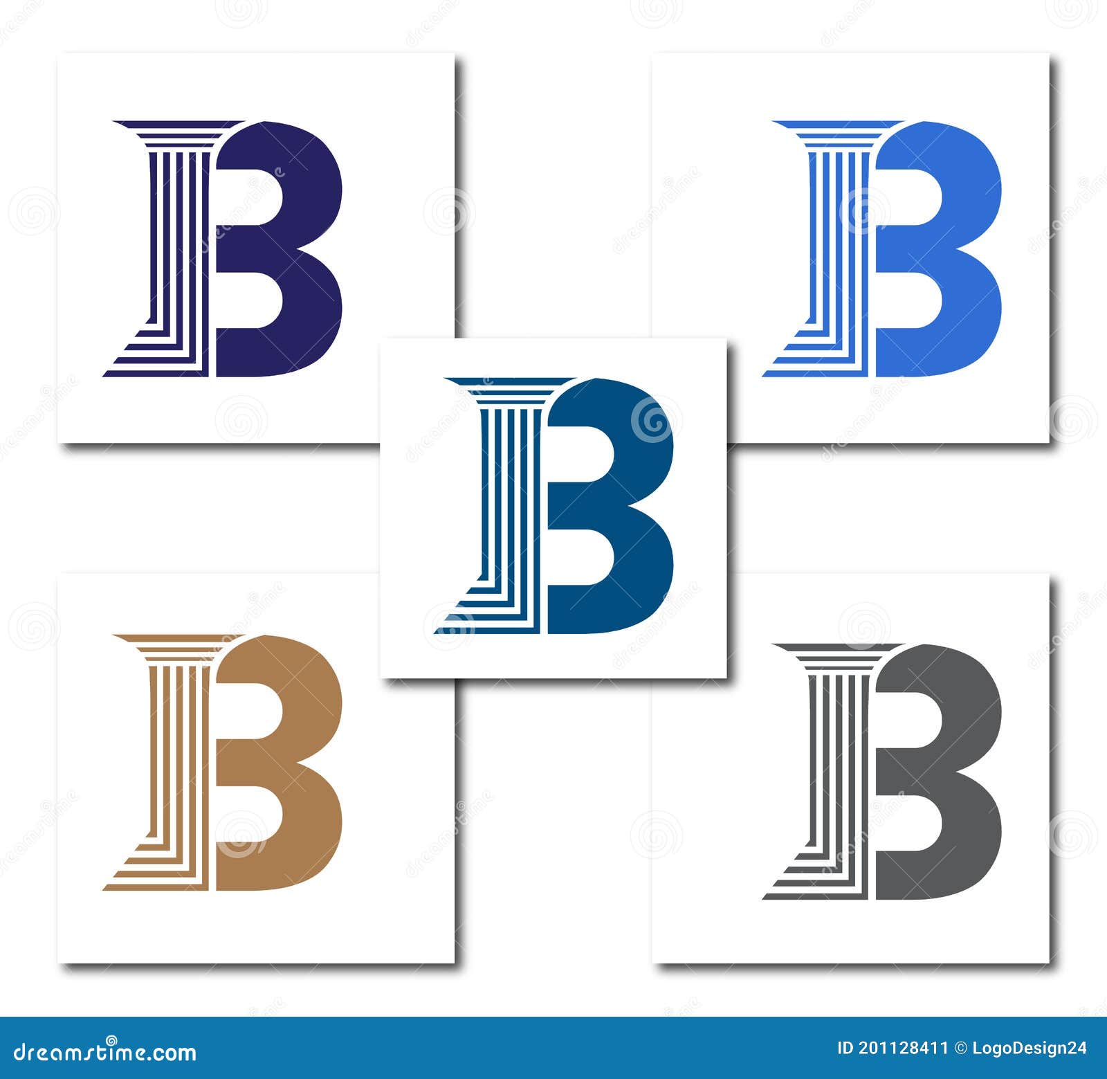 B Law Firm Logo Design Concept Stock Vector - Illustration of element ...